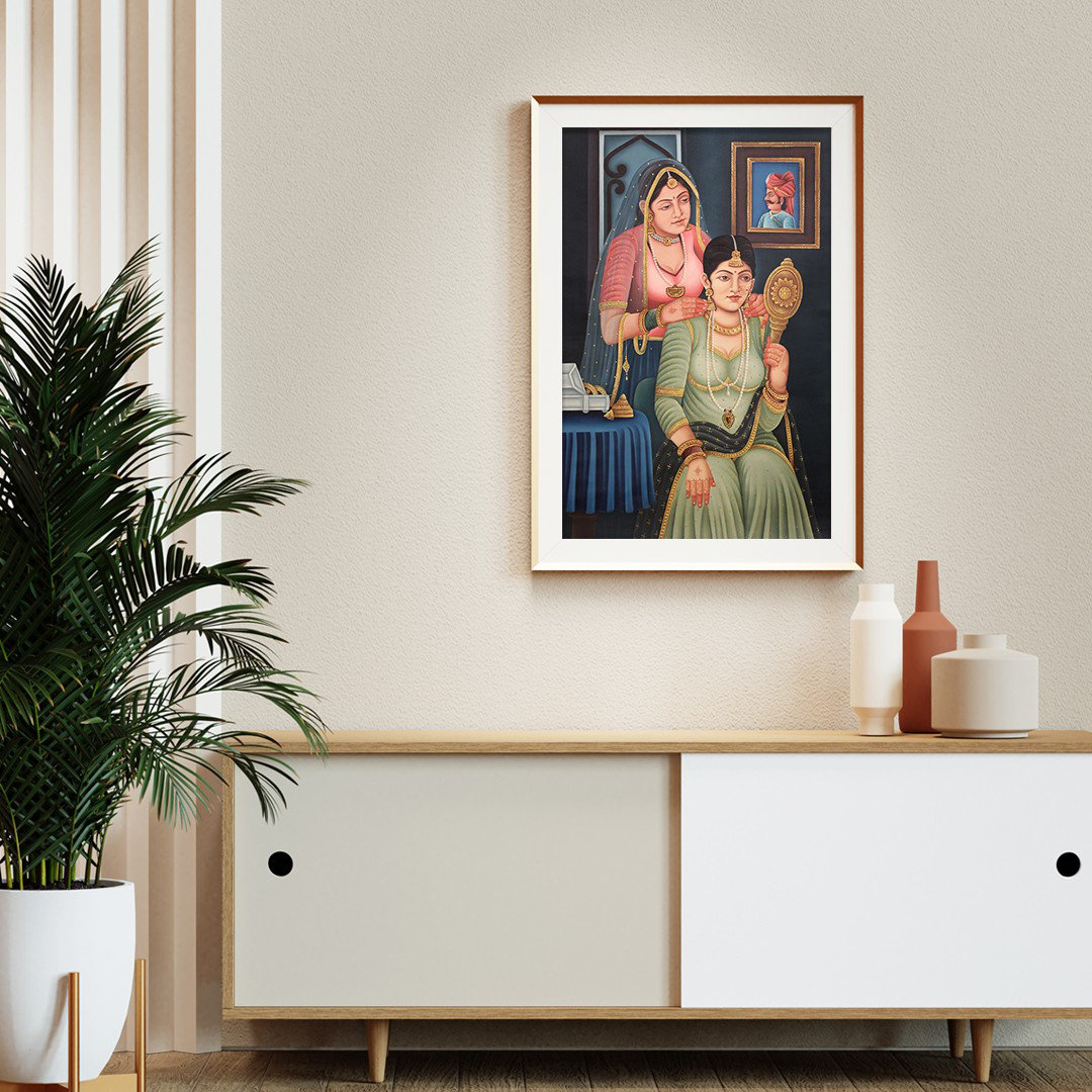 Exotic India Shringara Of The Princess Oil Painting On Canvas | Wayfair