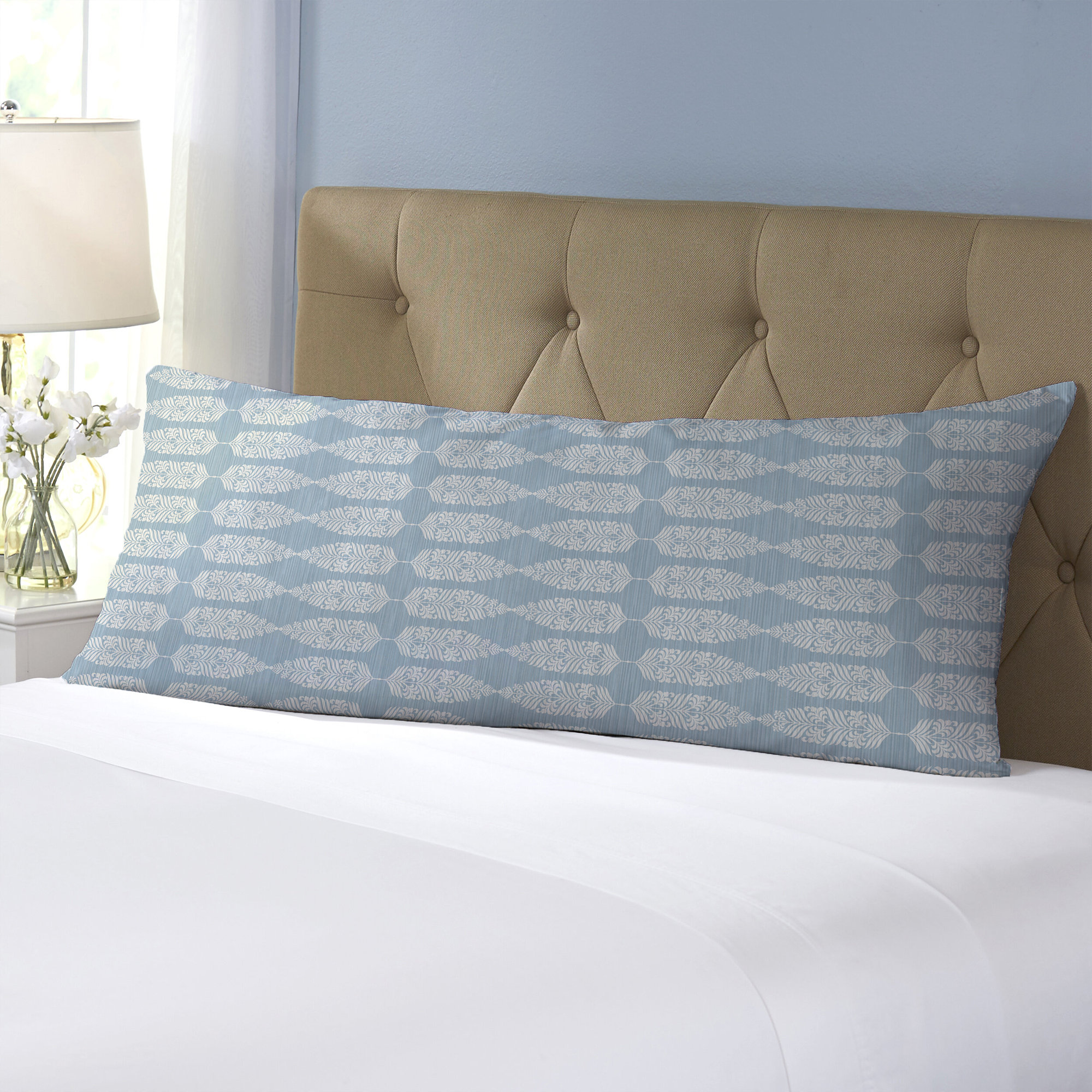 Bungalow Rose Feather Polyester Body Pillow Support Pillow | Wayfair