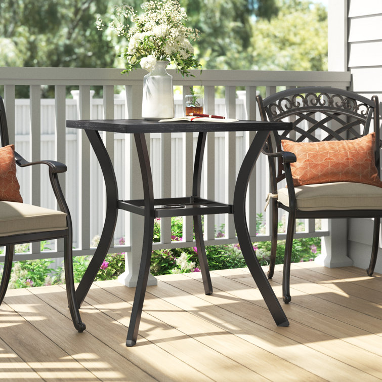Lark Manor Alyne Steel Bistro Table & Reviews | Wayfair