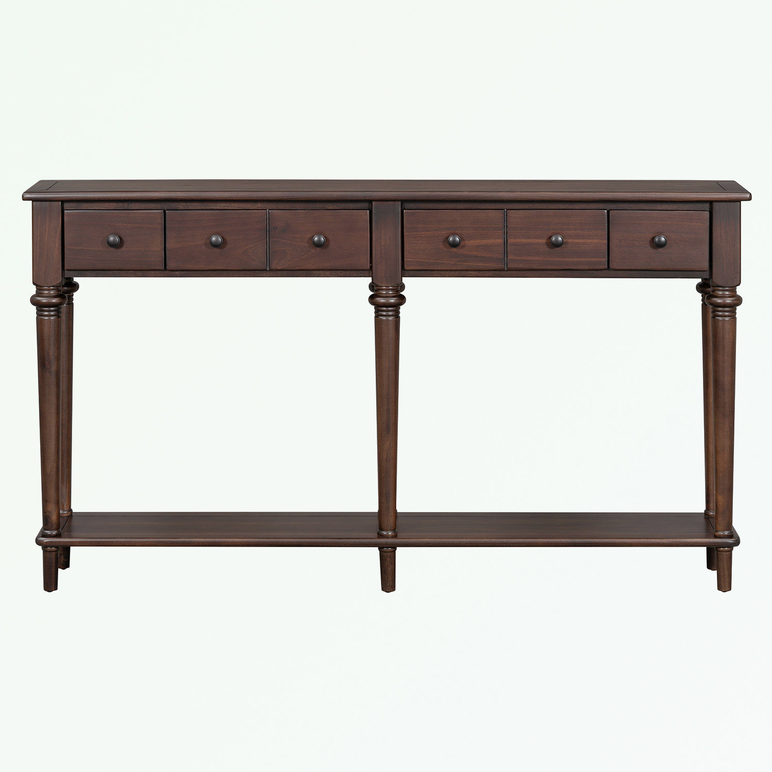 Alcott Hill® Console Table with 4 Drawers and Open Shelf | Wayfair