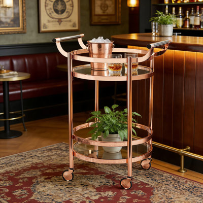 circular bar cart