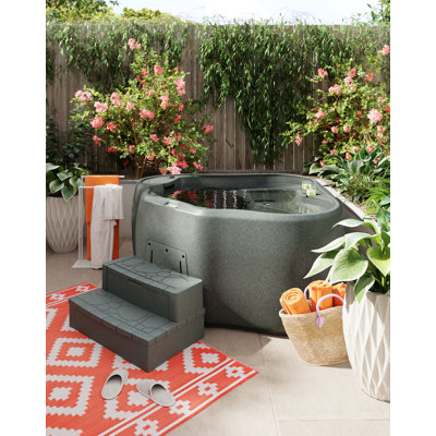 AquaRest Spas, powered by Jacuzzi® pumps Deluxe Storage Step & Reviews ...