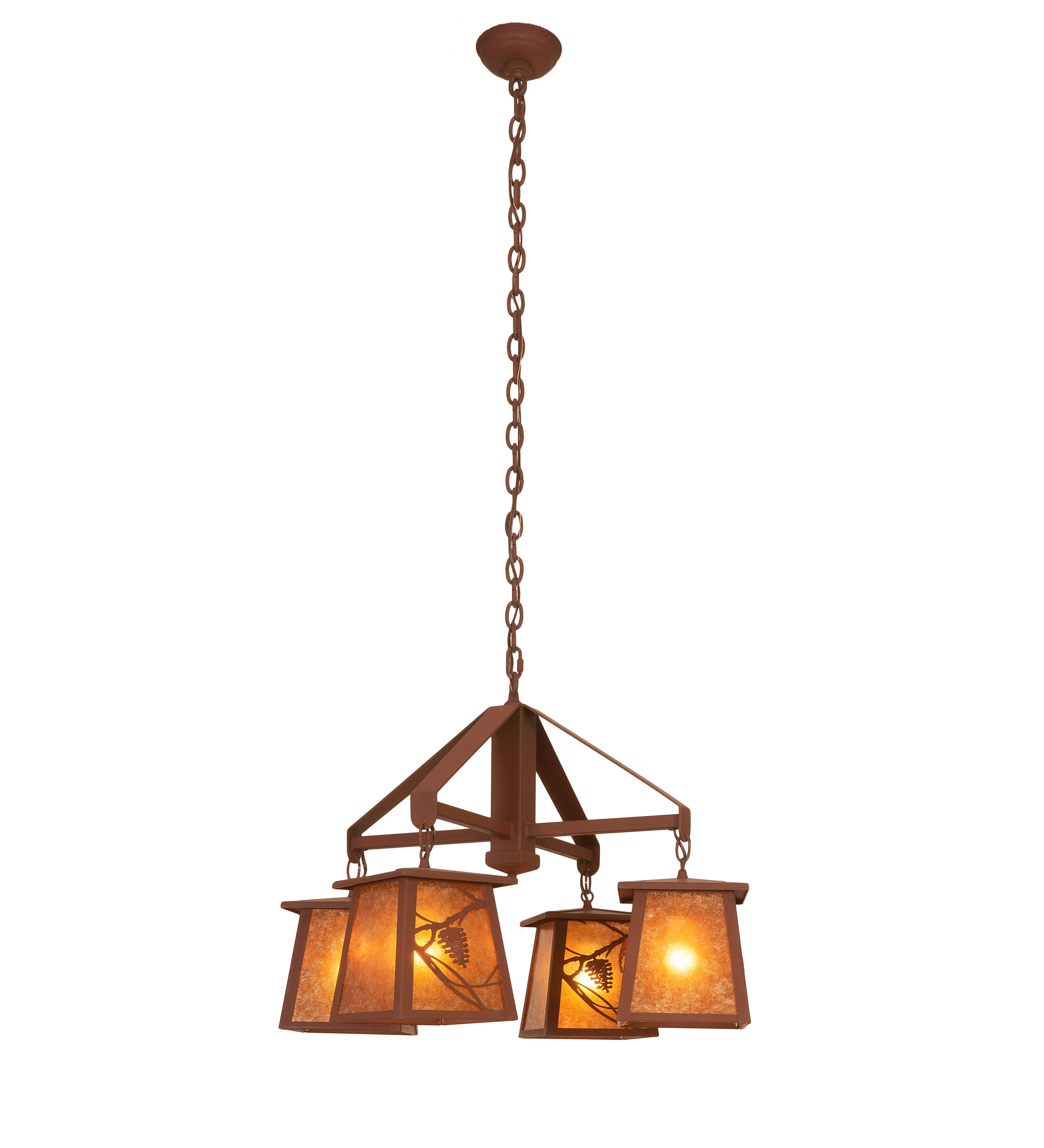 Meyda Lighting Whispering Pines 4-Light Shaded Rectangle / Square ... Meyda Lighting Whispering Pines 4-Light Shaded Rectangle / Square ...