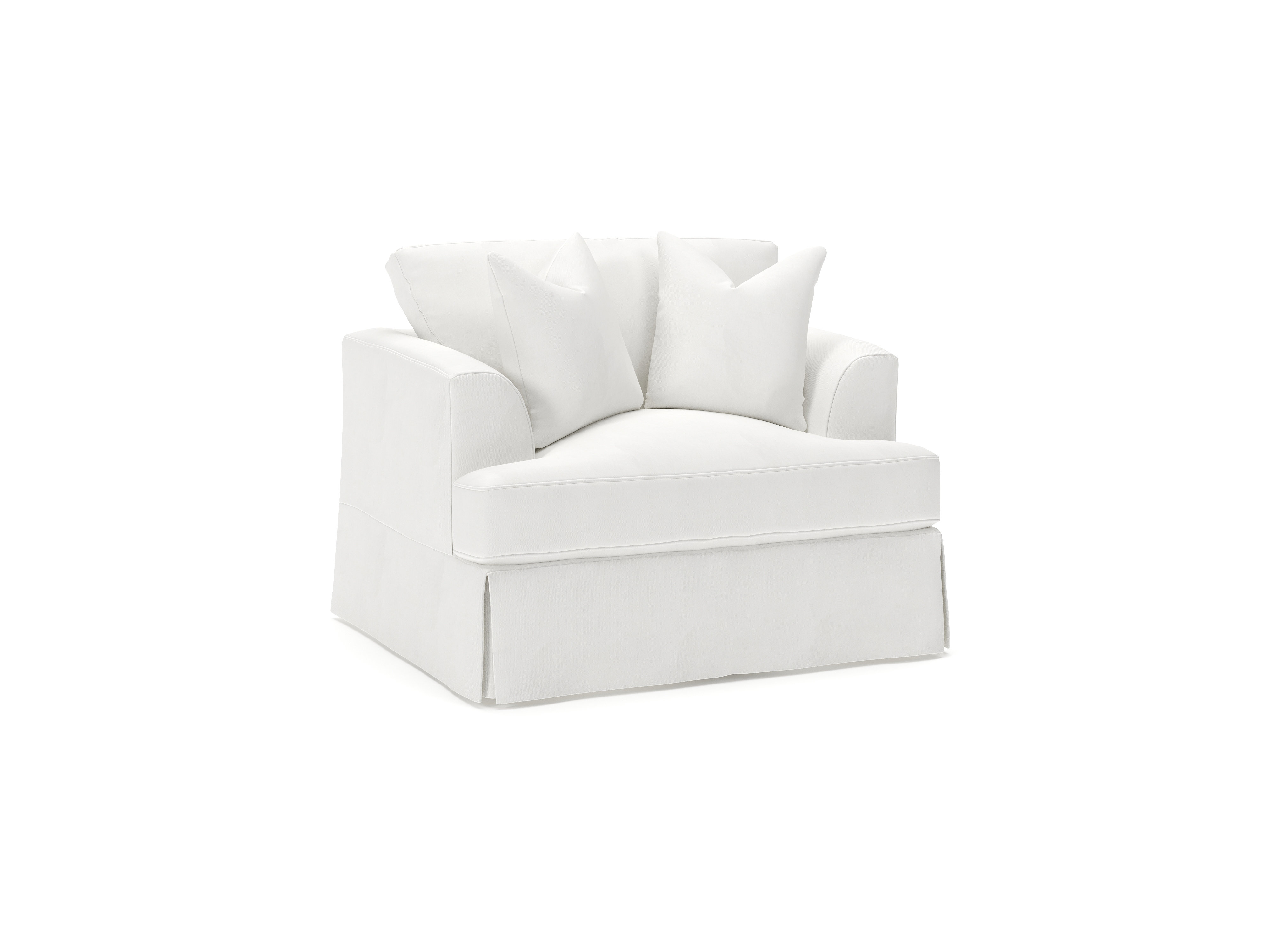 Wayfair Custom Upholstery™ Lucia Slipcovered Armchair & Reviews | Wayfair