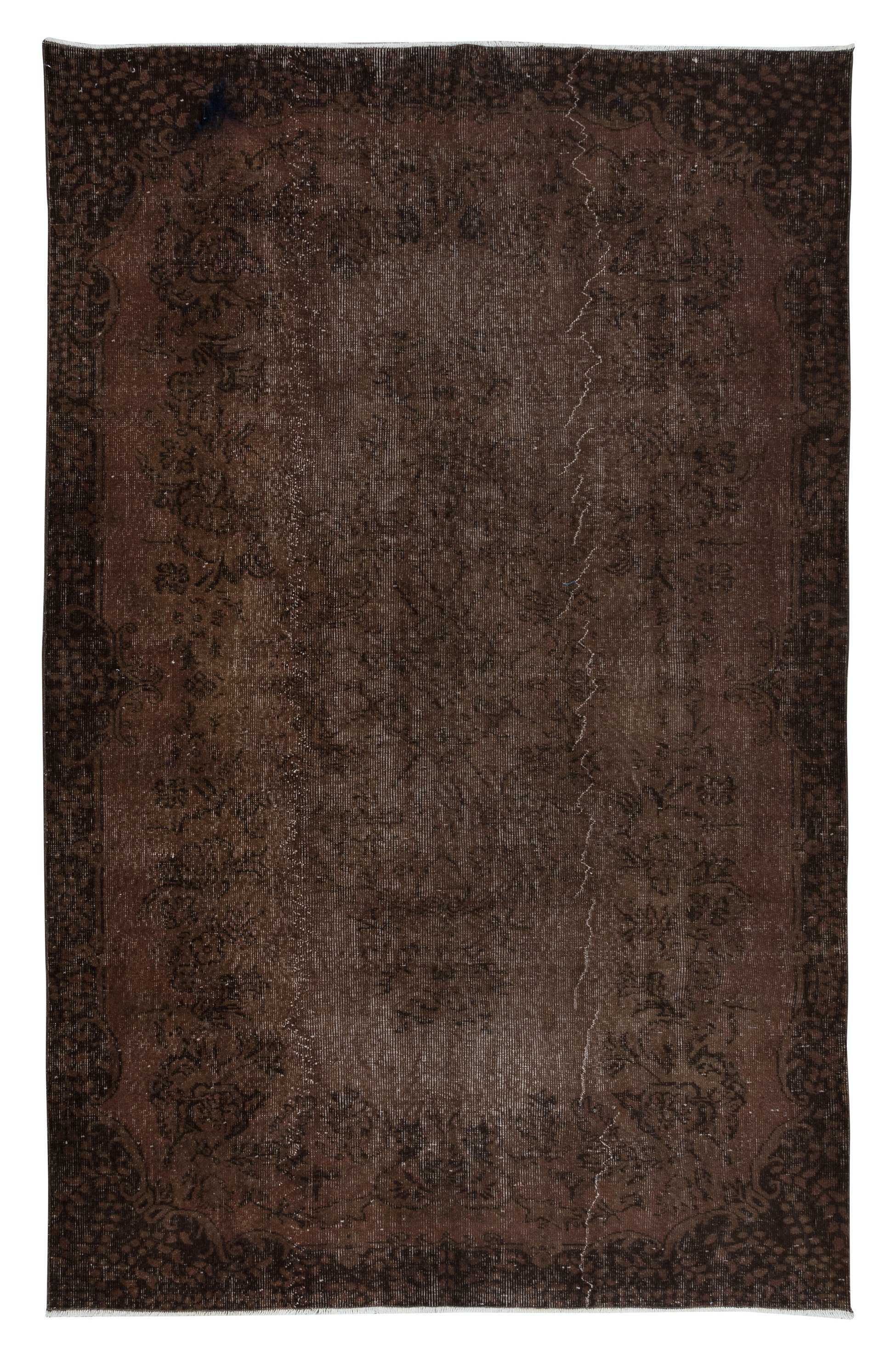 Bungalow Rose 6x9.4 Ft Brown Medallion Patterned Rug for Modern ...