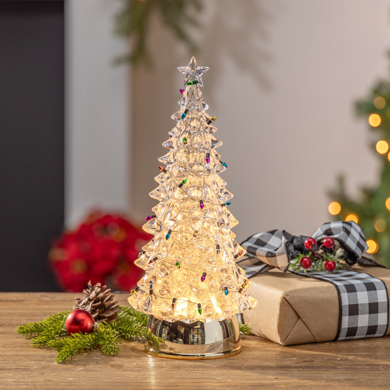 Red Barrel Studio® Festive Battery Operated Lighted Spinning Water ...