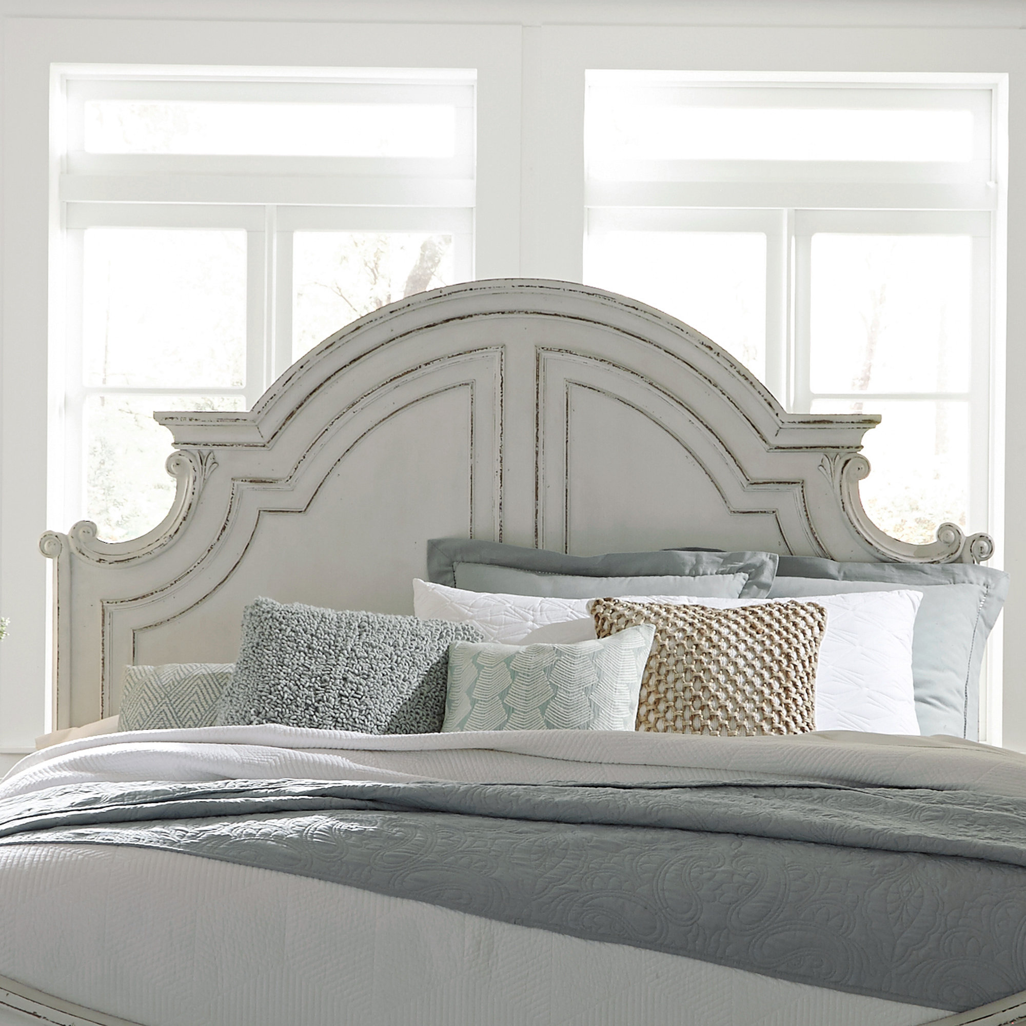 Laurel Foundry Modern Farmhouse® Colchester Solid Wood Panel Headboard ...