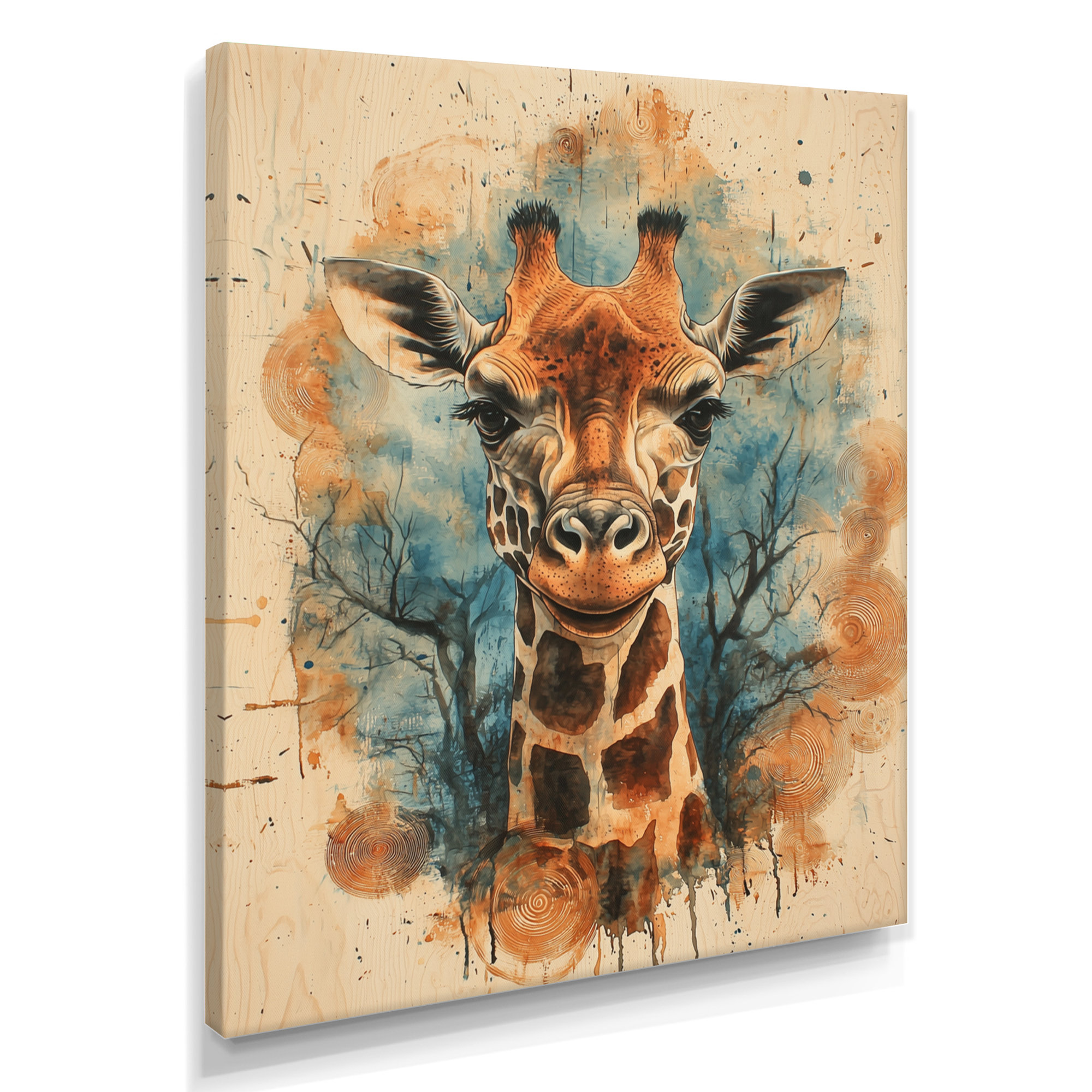 Bungalow Rose Silent Watcher Girafe Portrait In African Landscape III ...