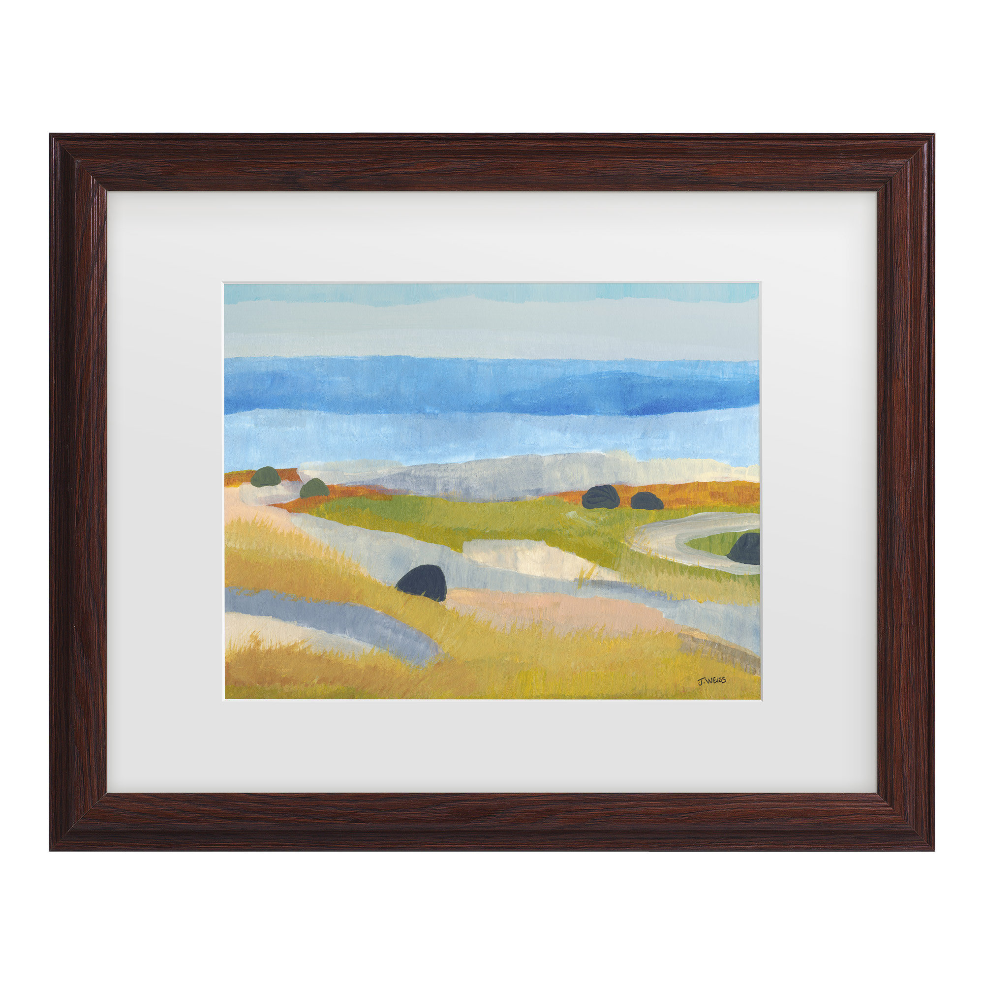 Wrought Studio Jan Weiss A Field In Iceland Matted Framed Art - Wayfair ...