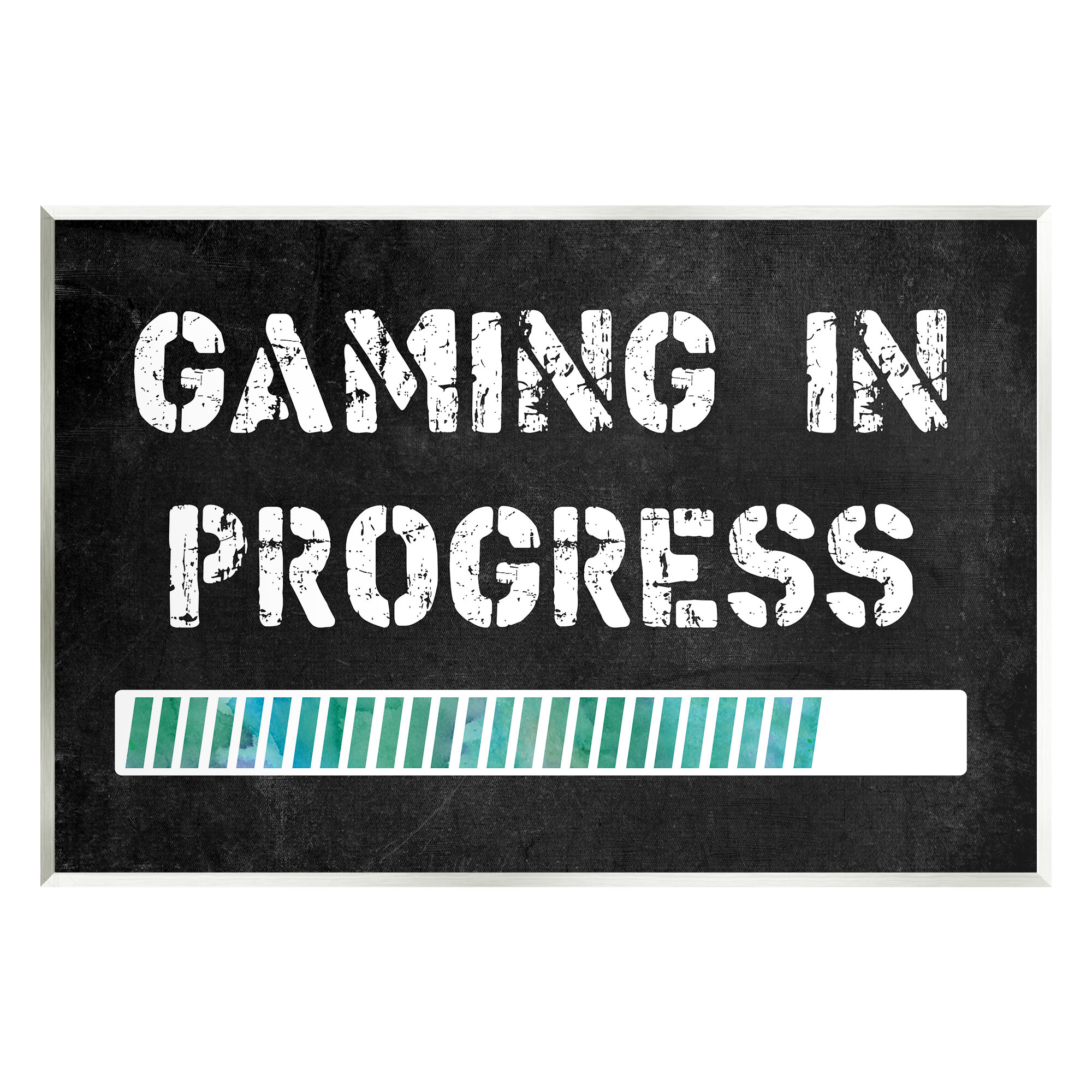 Stupell Industries Bb-684-Wood Gaming In Progress Bar On MDF Print ...