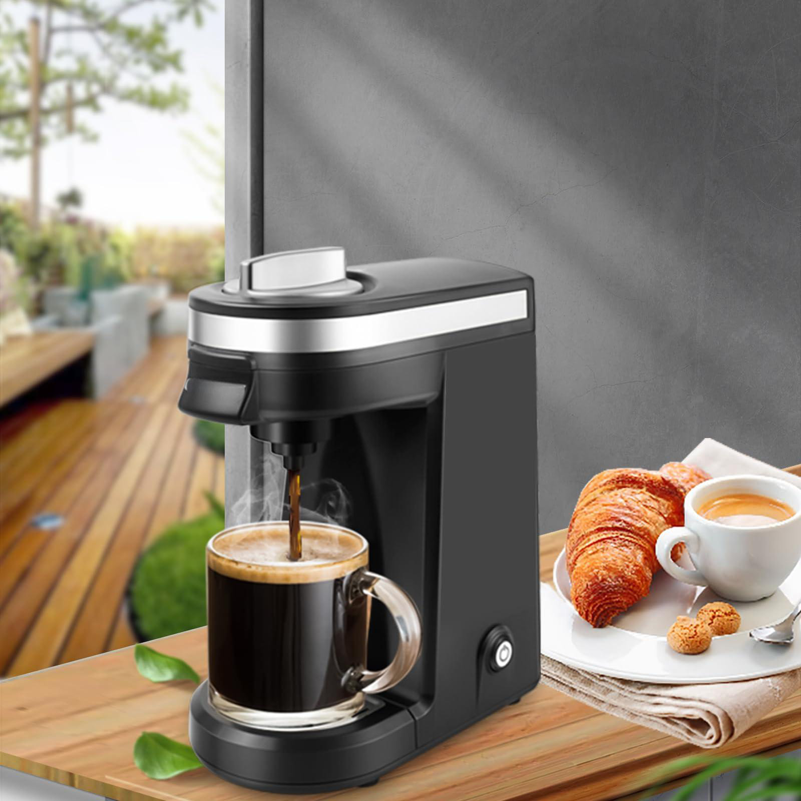 JIELESHANGMAO Mini Coffee Maker For K Capsule, Single Serve Coffee ...