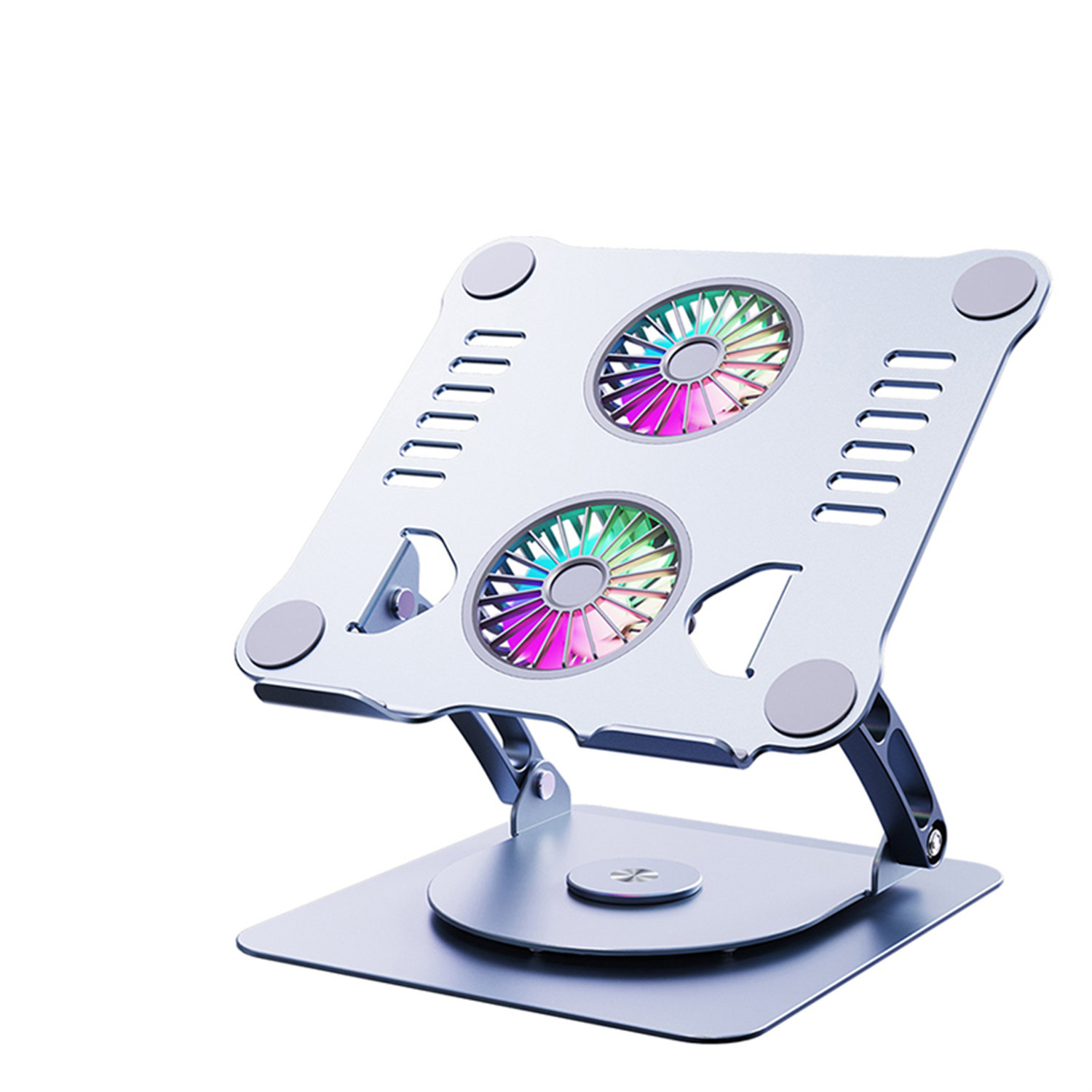 Inbox Zero Adjustable And Foldable Laptop Stand With Cooling Fan | Wayfair