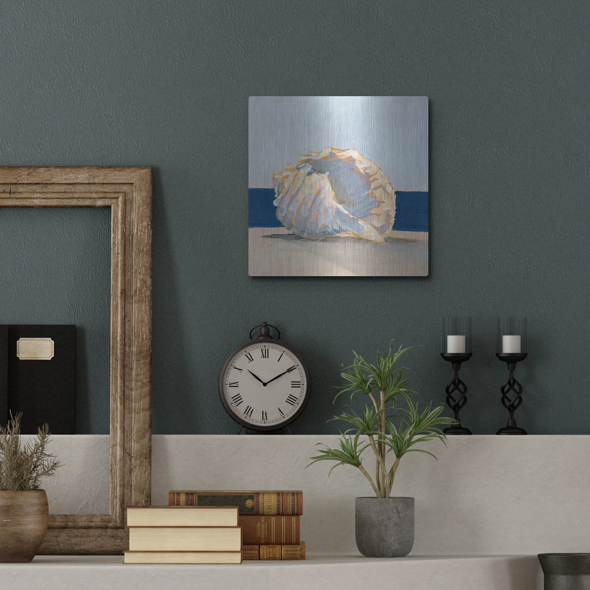 Highland Dunes 'Shell By The Shore 2' by Ethan Harper Metal Wall Art ...