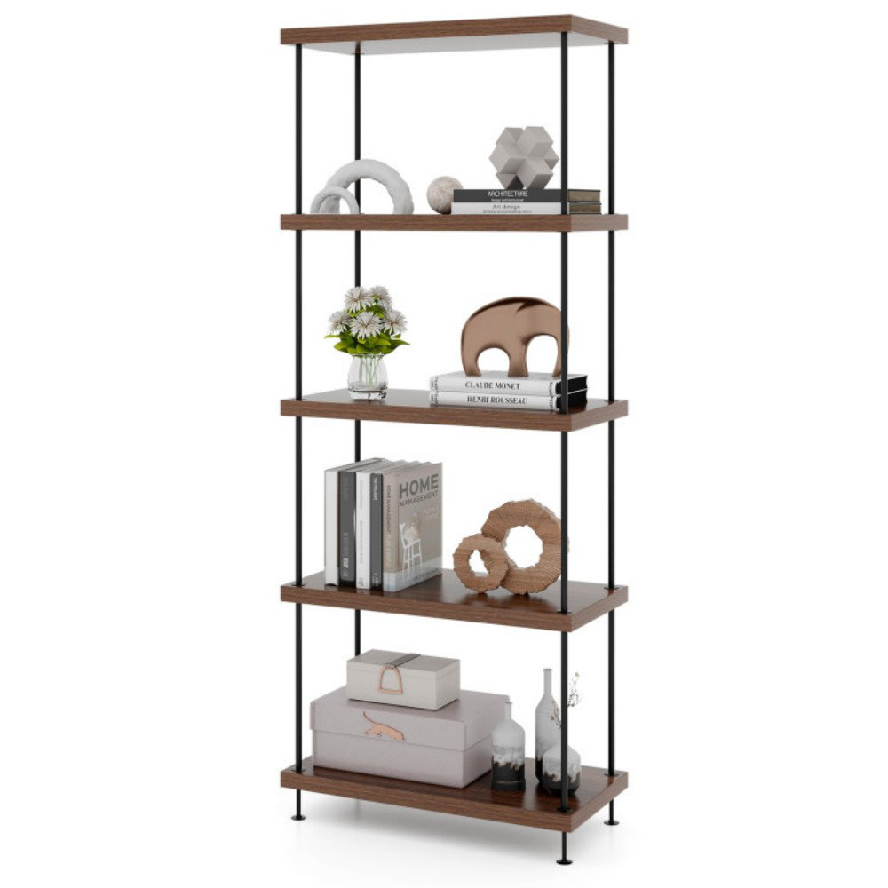 17 Stories 5-Tier Multipurpose Display Rack with Metal Frame | Wayfair