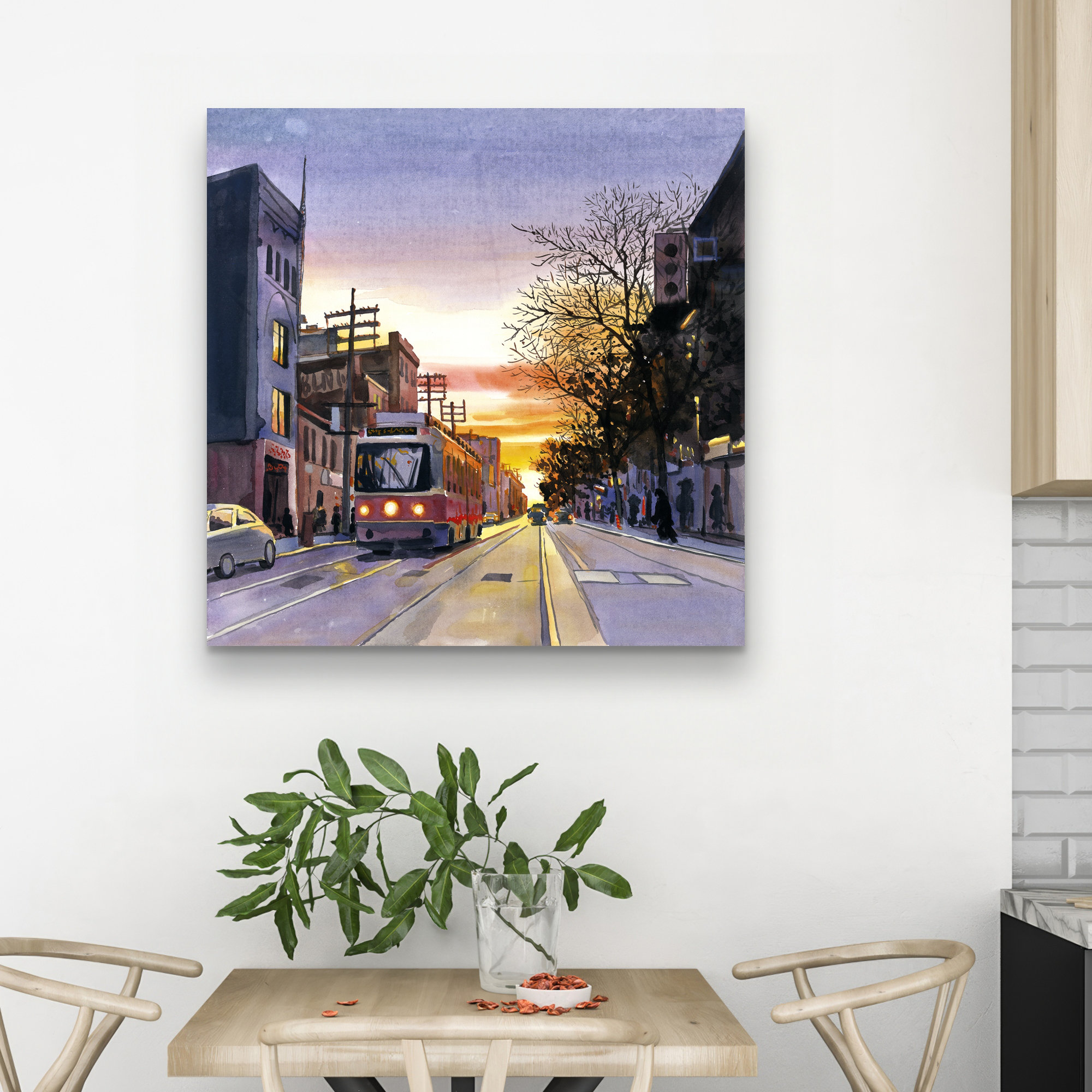 Begin Edition International Inc. Sunset streetscape to toronto - 32"x32 ...