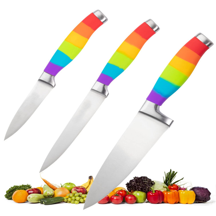 Metro Lane Crystella High Carbon Stainless Steel Assorted Knife Set ...