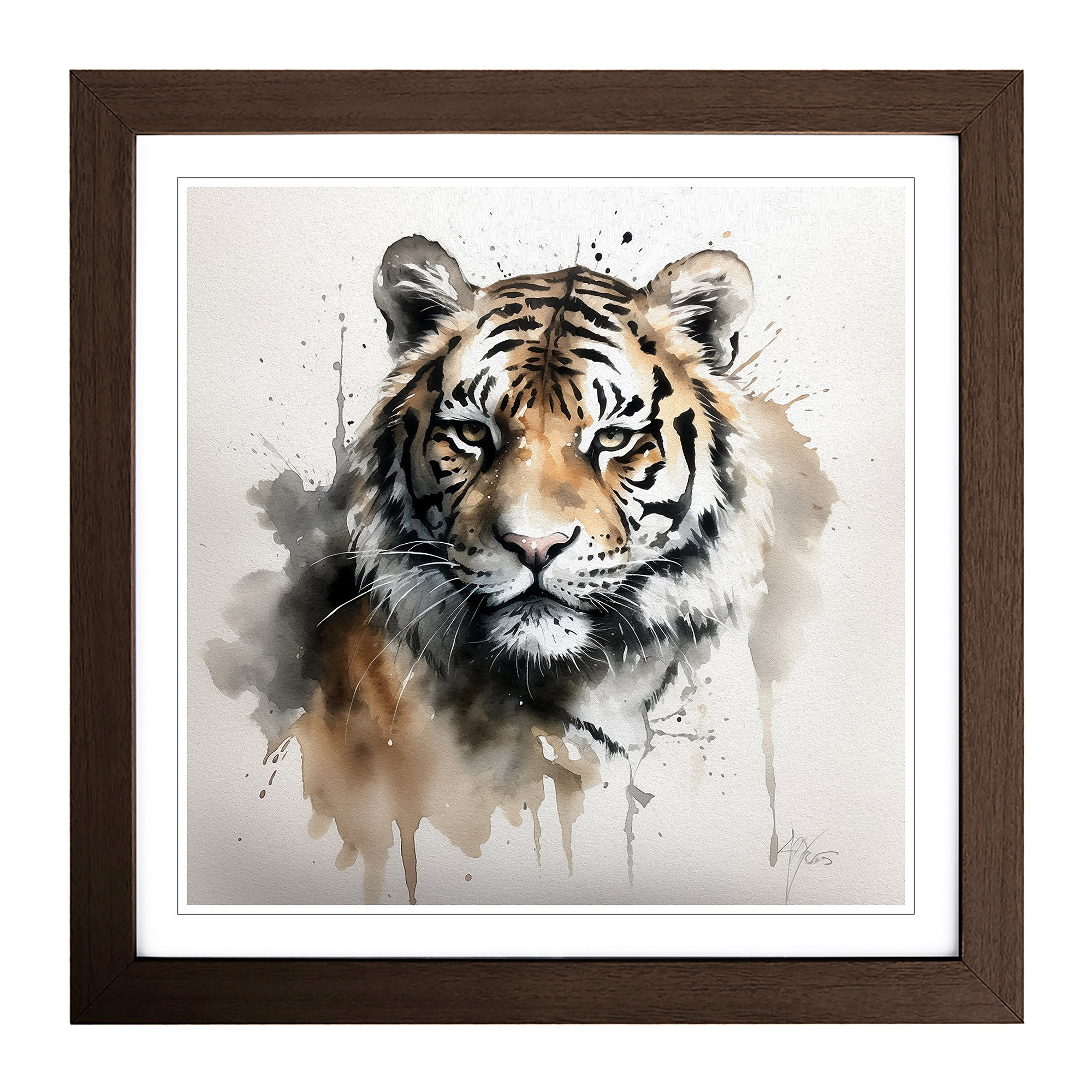 Latitude Vive Tiger Ink Wash - Print | Wayfair.ie