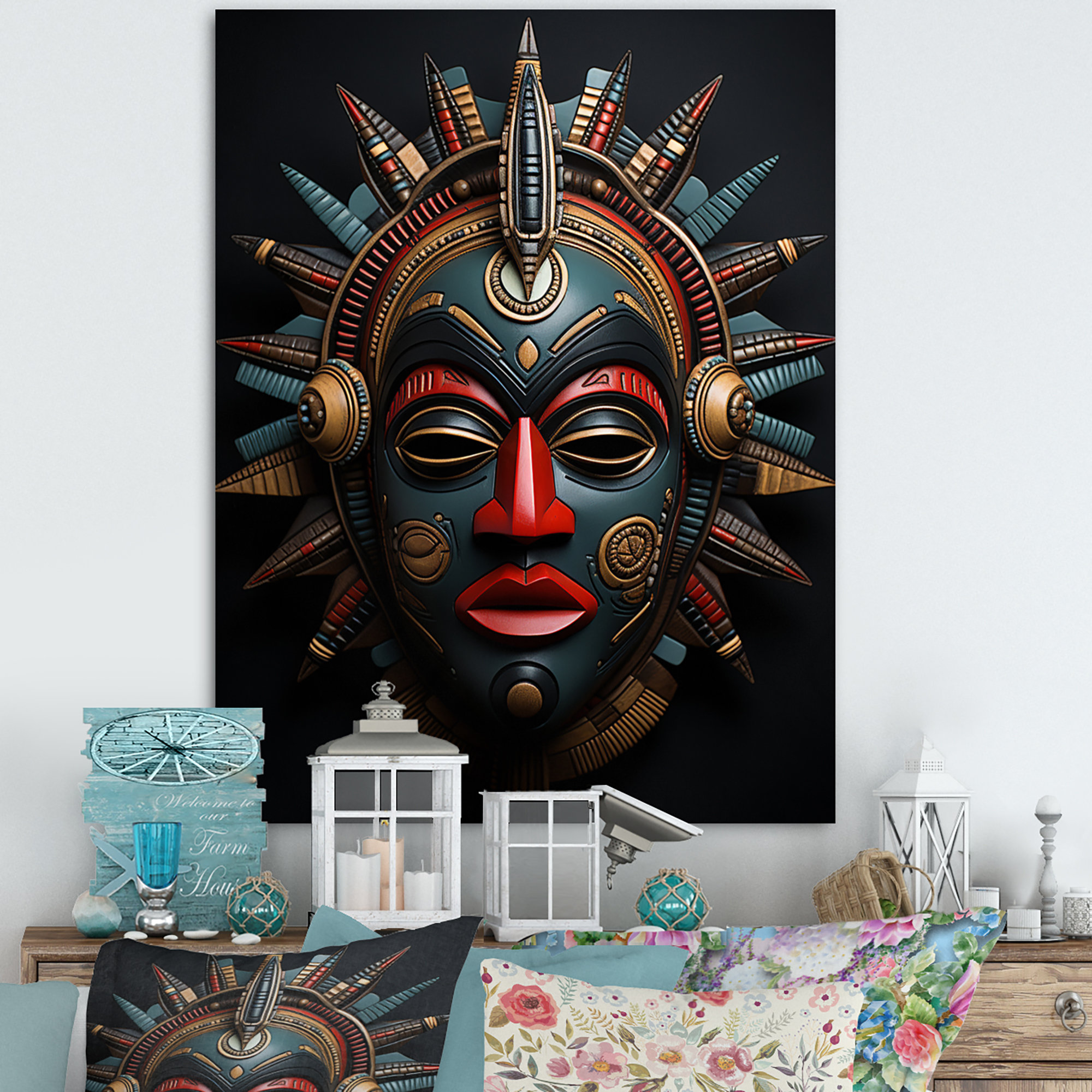 Bungalow Rose African Tribes Chokwe Pwo II - African Tribes Wall Art ...
