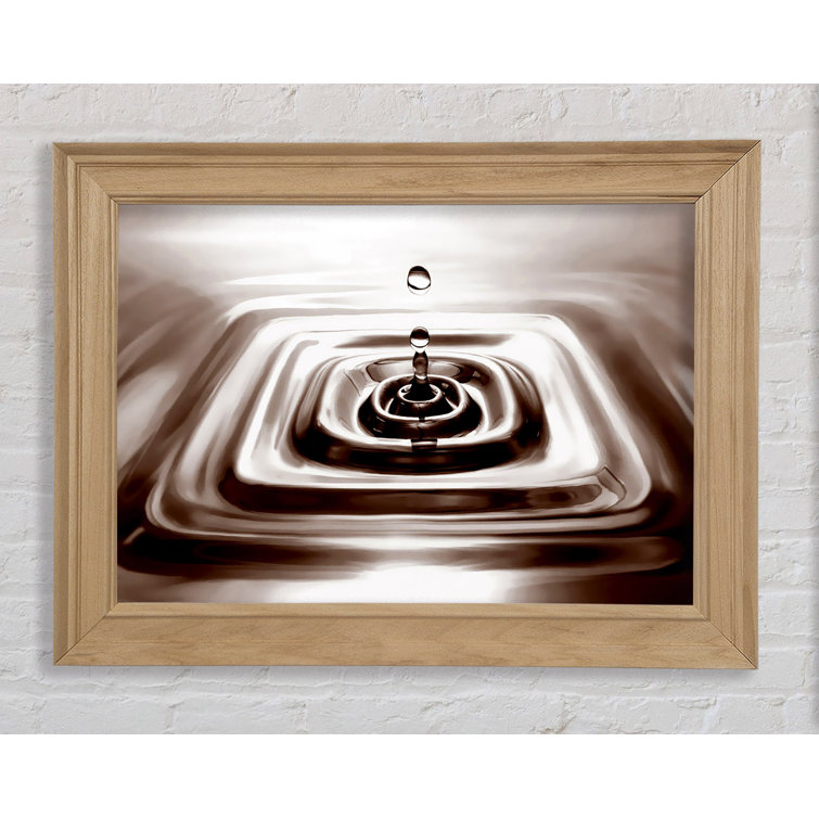 Bright Star Square Water Droplet Brown - Single Picture Frame Art ...
