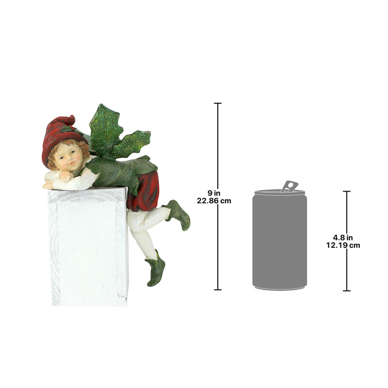 Design Toscano Elf Shelf Sitters Emmanuel Figurine & Reviews | Wayfair