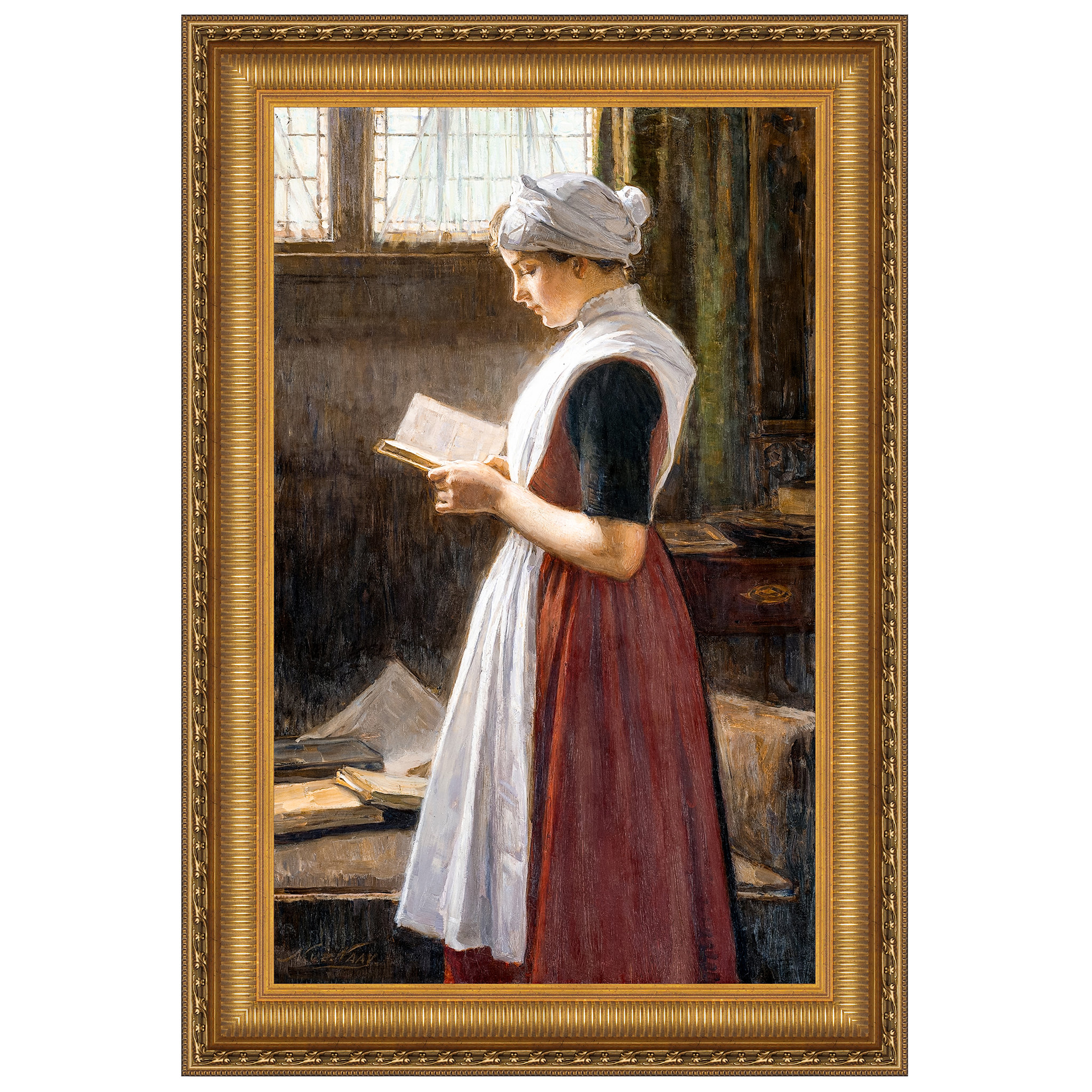 Design Toscano Amsterdam Orphan Girl, 1890 Framed Print on Canvas | Wayfair
