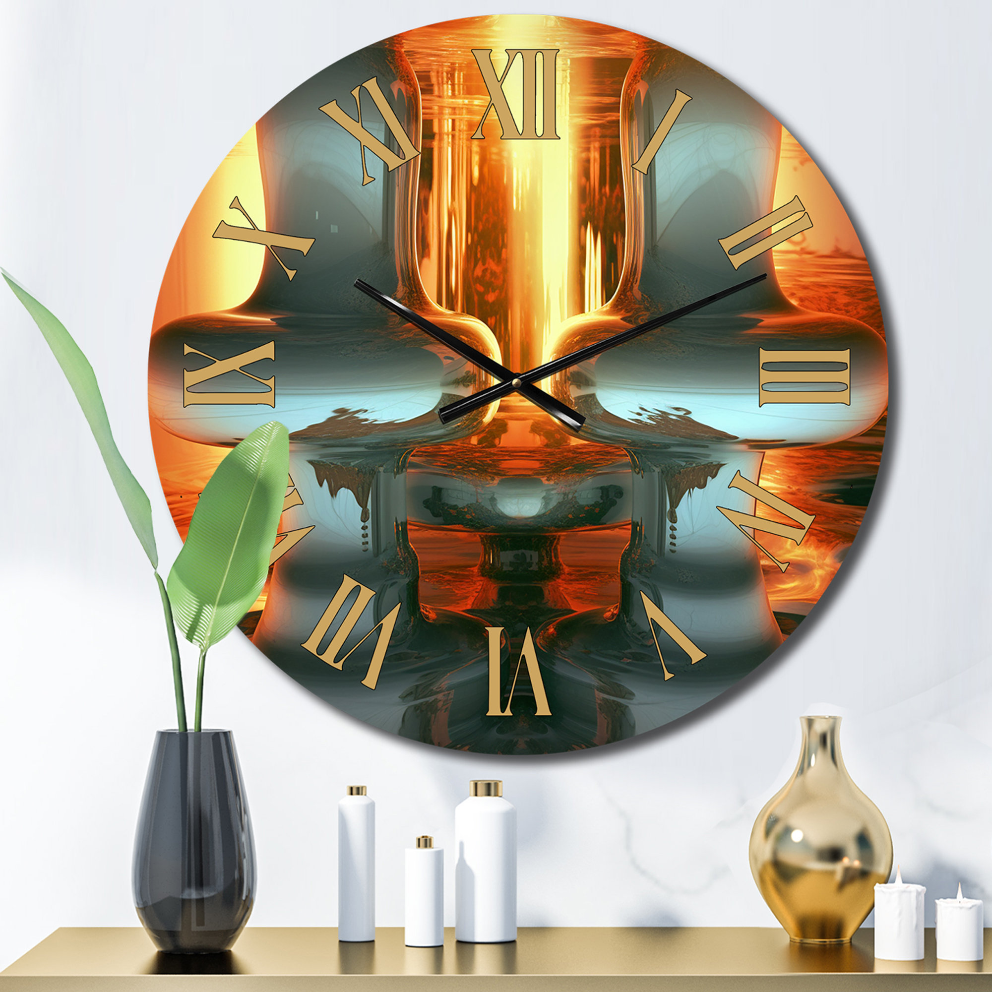 Design Art Ascencion Surrealistic Universe Rising Retro I Metal Wall ...