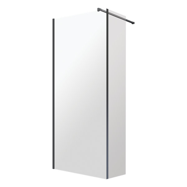 Belfry Bathroom Christopherson 800mm W x 2000mm H Frameless Wet Room ...