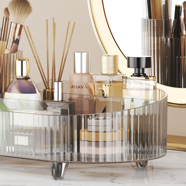 Latitude Run® Rotating Makeup Organizer,Large Capacity Cosmetic Display ...