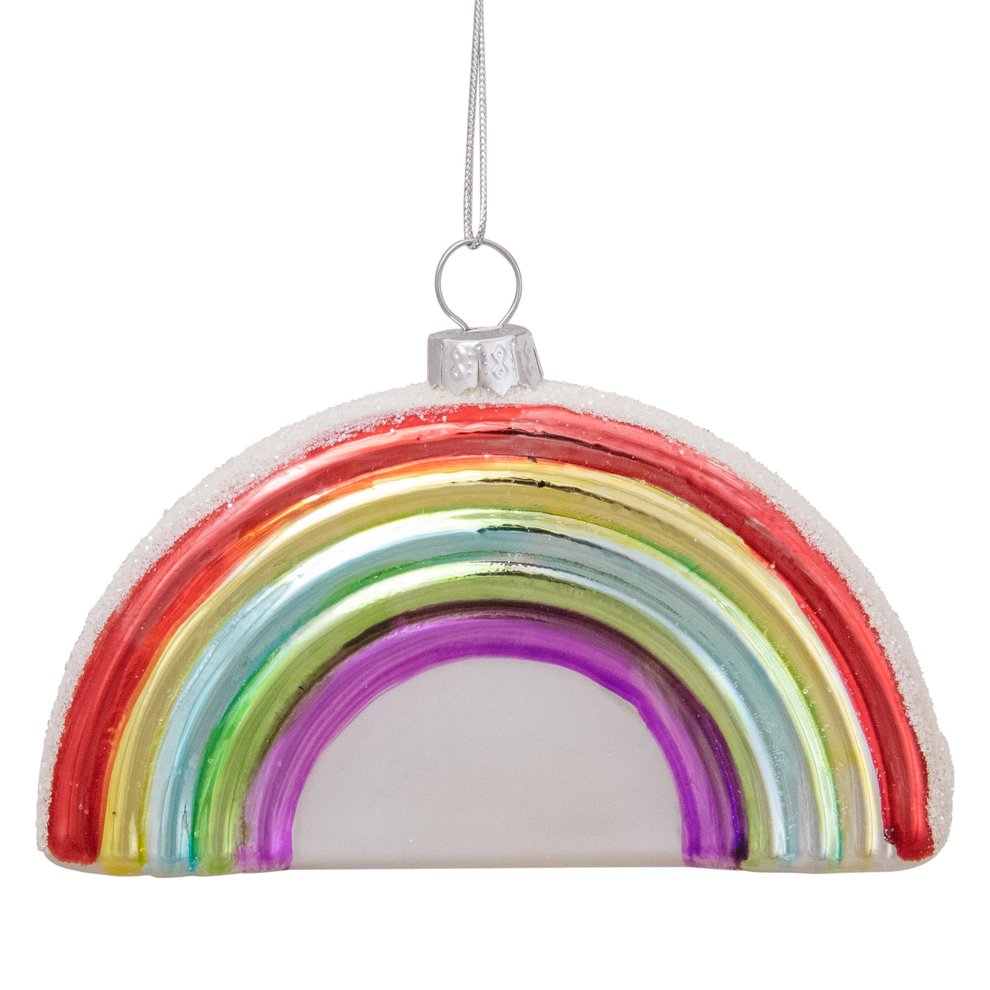 Northlight Seasonal 4" Shiny Arched Rainbow Hanging Christmas Ornament ...