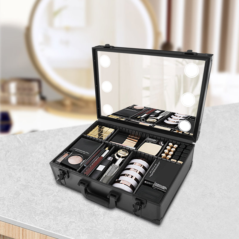 Orren Ellis Idali Cosmetic Box Makeup Case Organizer | Wayfair
