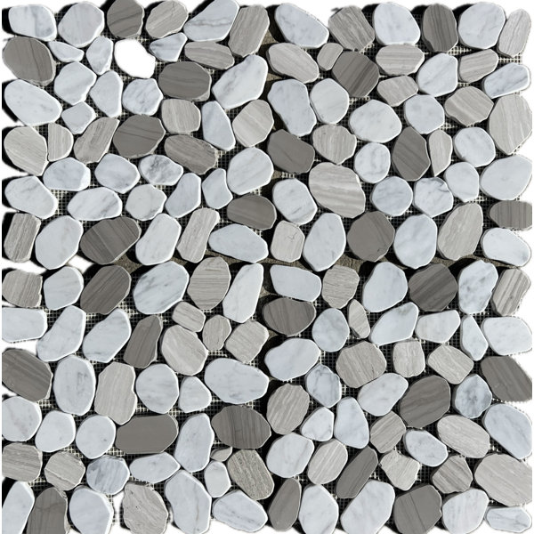 FuStone Greco-roman Athens Grey Natural Marble Mosaic - Wayfair Canada