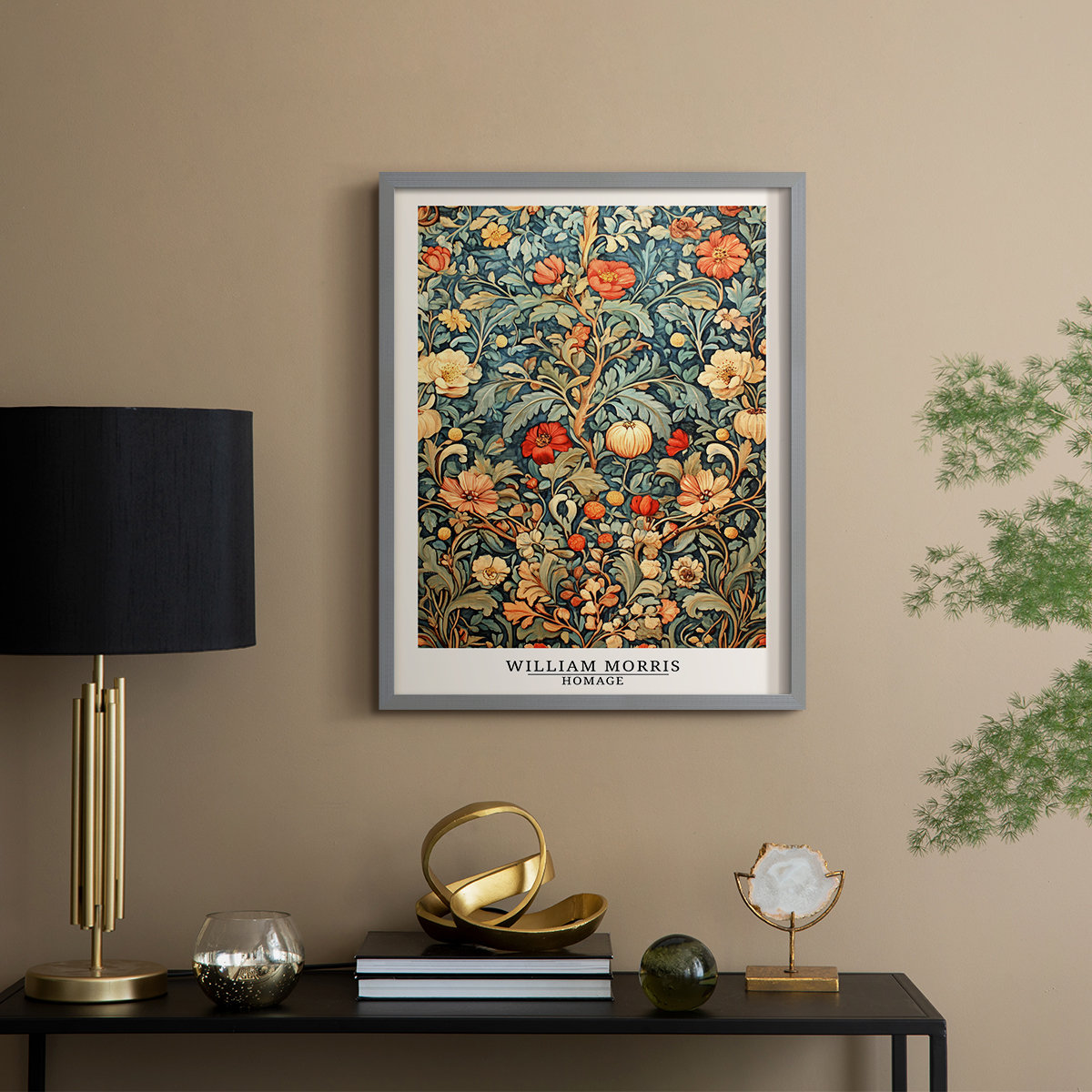 Winston Porter WM MORRIS Series CMII Framed Print - Solid Wood | Wayfair