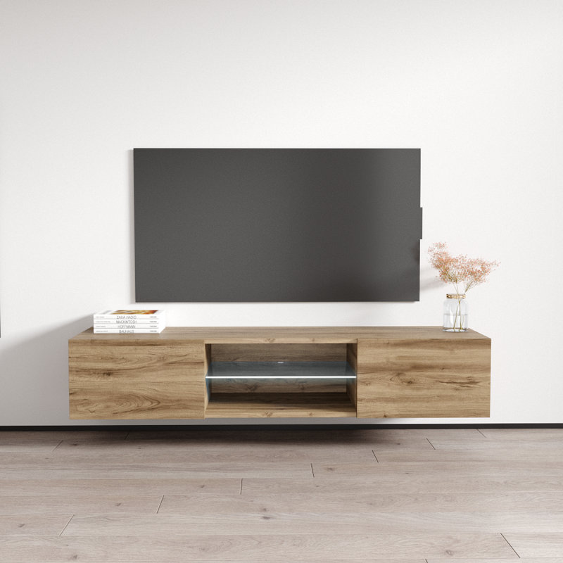 Orren Ellis Fly Modular Floating TV Stand for TVs up to 70" "& Reviews ...