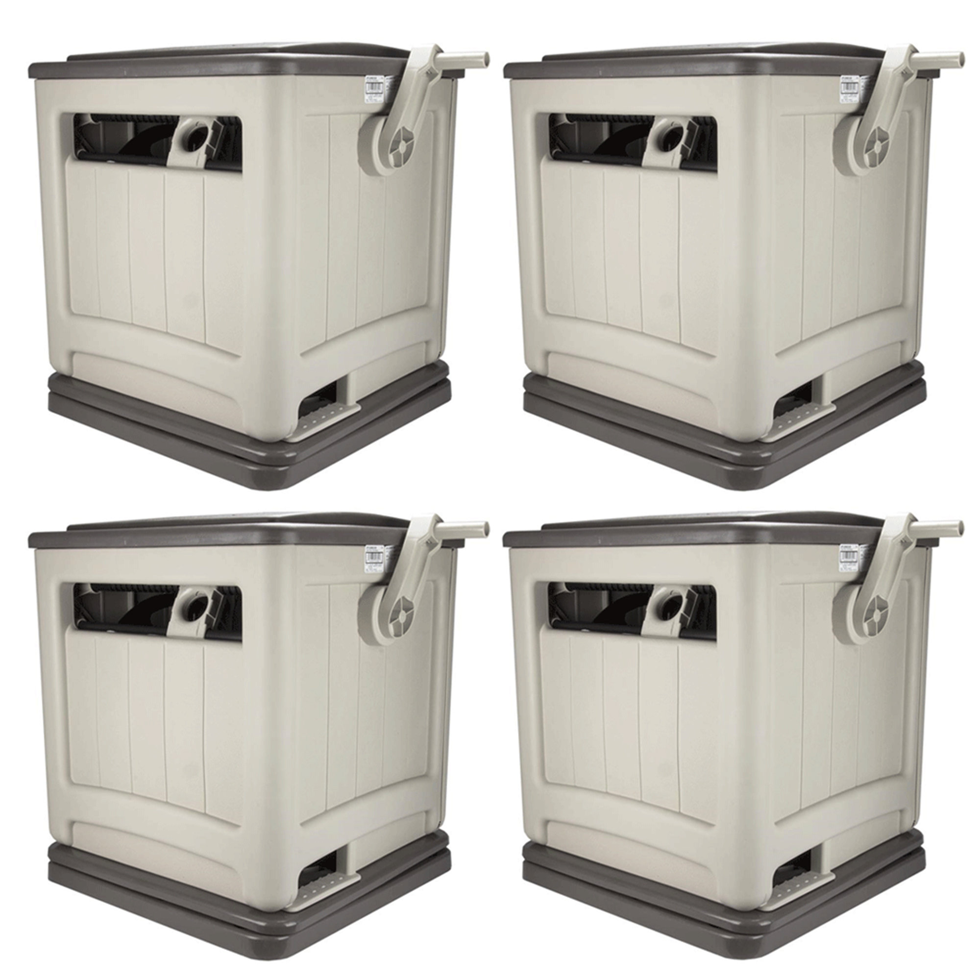 Suncast Swivel Hose Reel Storage Hideaway W/Smart Trak Hose Guide & Bin ...