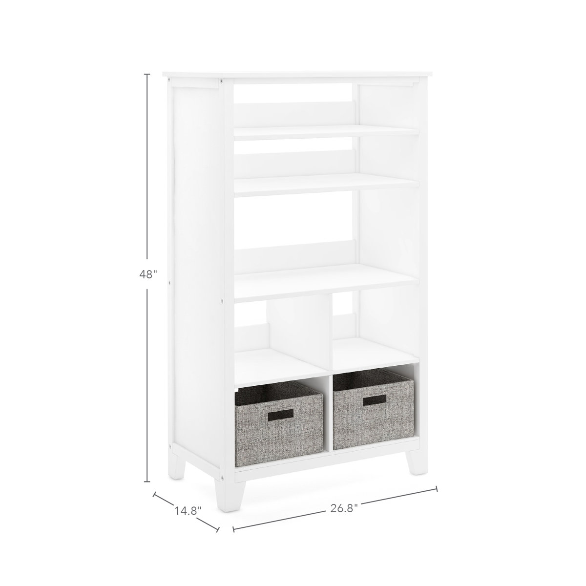 Martha Stewart Living & Learning Kids Tall Bookcase 48" H x 22" W ...