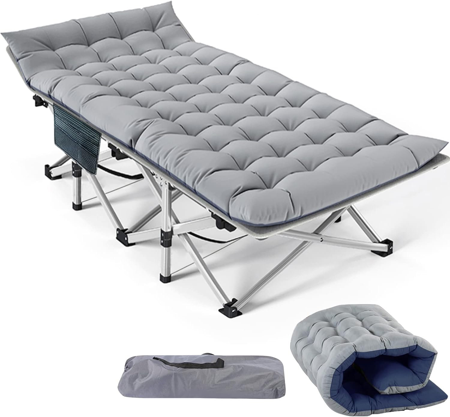 Arlmont & Co. Portable Folding Camping Cot For Adults – Heavy Duty ...