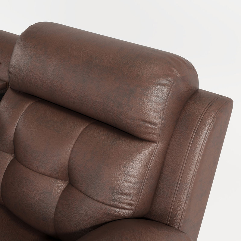 Hokku Designs Genuine Leather Non-power Recliner | Wayfair
