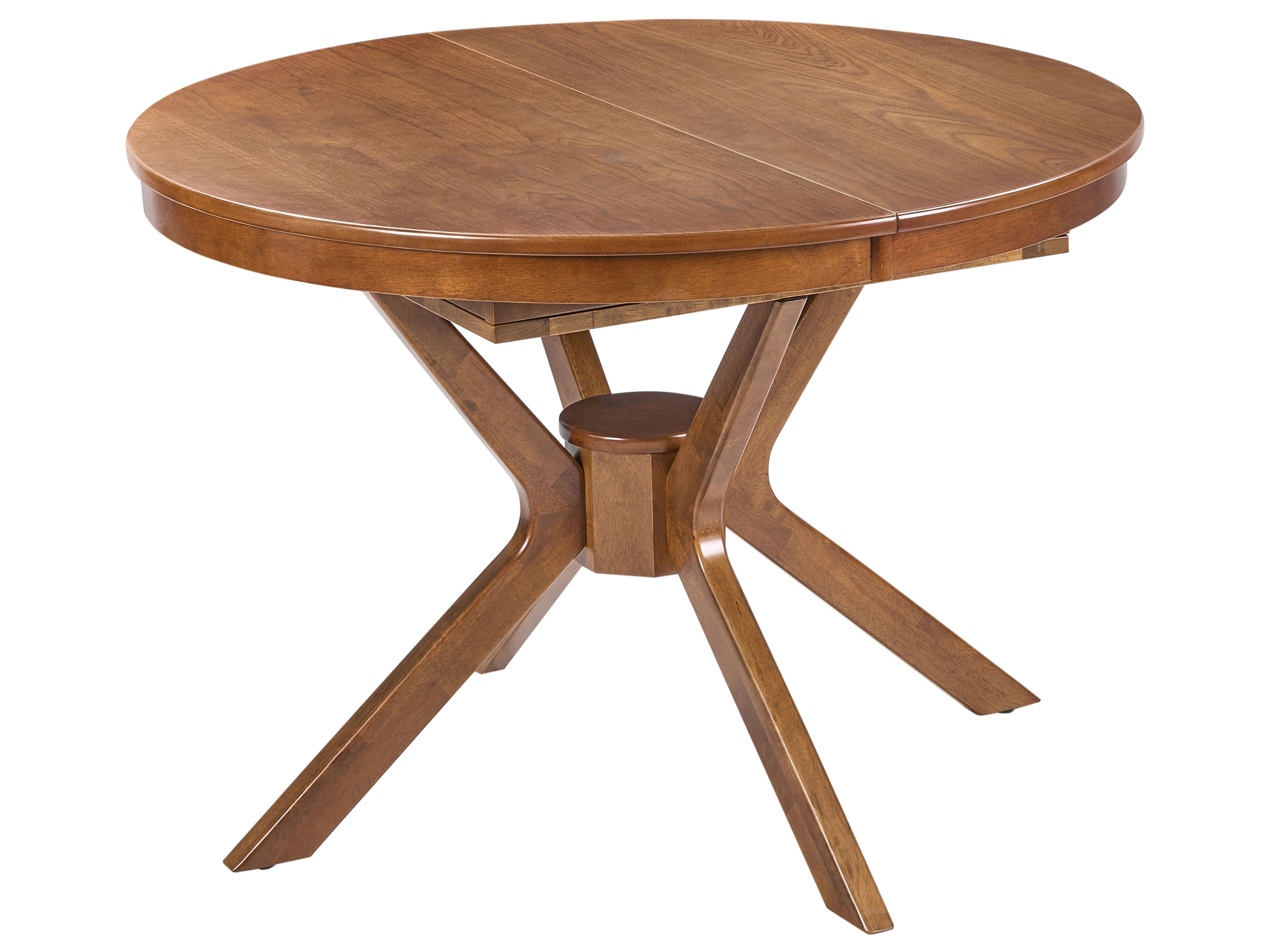 George Oliver Extending Dining Table TYMIS Dark Oak 107/137 cm 107 cm ...