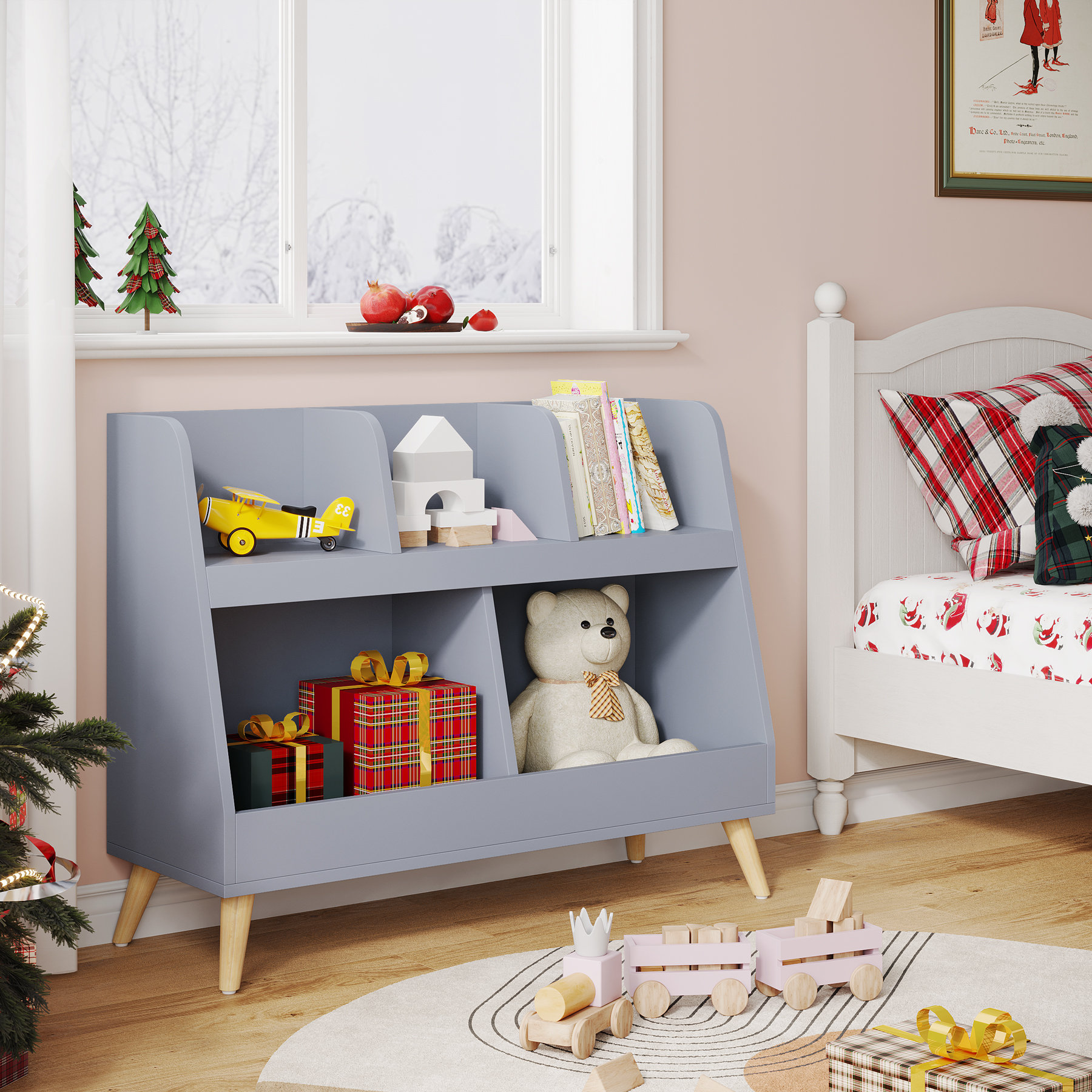 Isabelle & Max™ Allya Multi-Cubby Bookcase with Toy Storage & Reviews ...