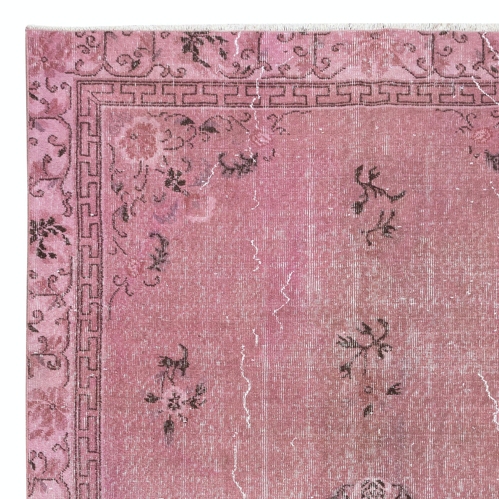 Williston Forge 6x9.5 Ft Art Deco Chinese Design Light Pink Floor Rug ...