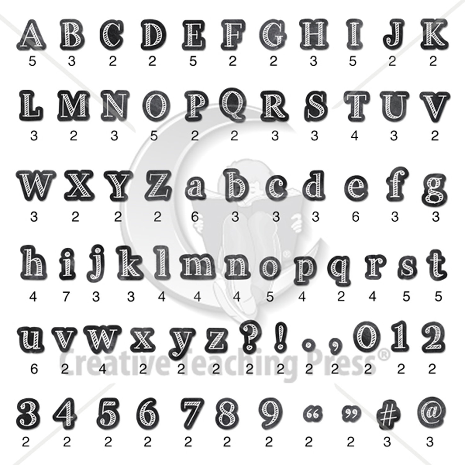 Creative Teaching Press Chalk It up! Chalkboard Designer Letters | Wayfair