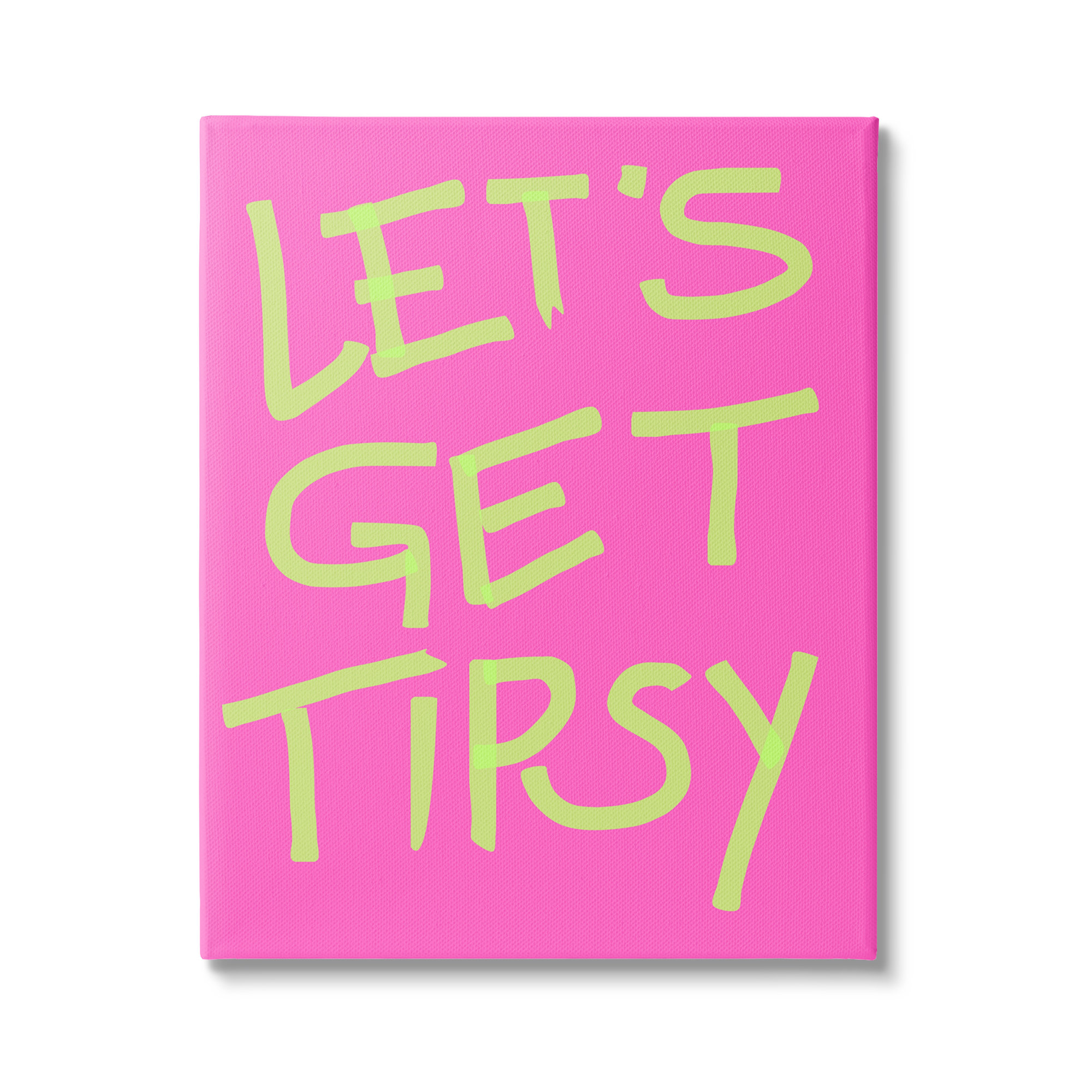 Trinx Vivid Let's Get Tipsy Canvas Wall Art by House of Lulu - Wayfair ...