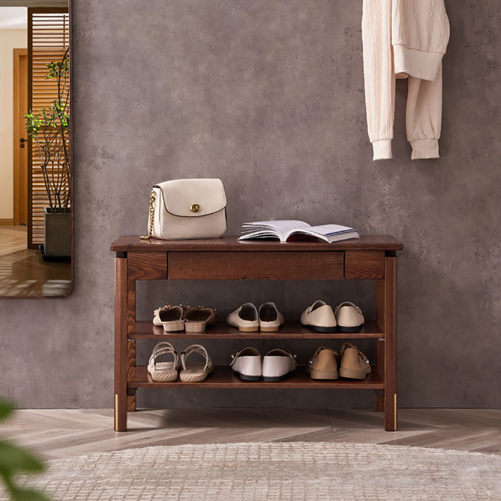 interanest 31.5in Large Capacity Shoe Change Stool | Wayfair