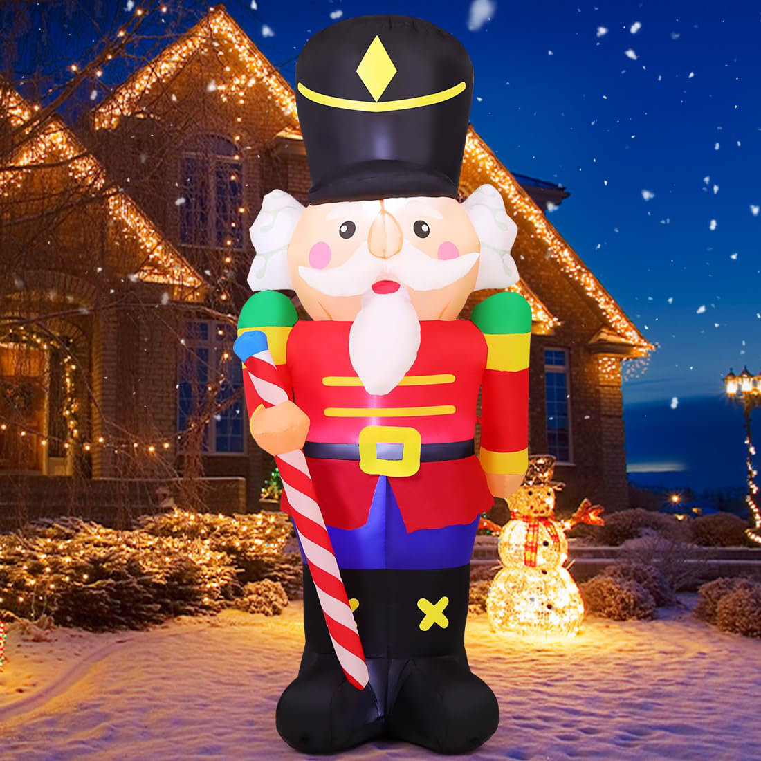 The Holiday Aisle® Christmas Inflatables 6.7 Ft Inflatable Nutcracker ...