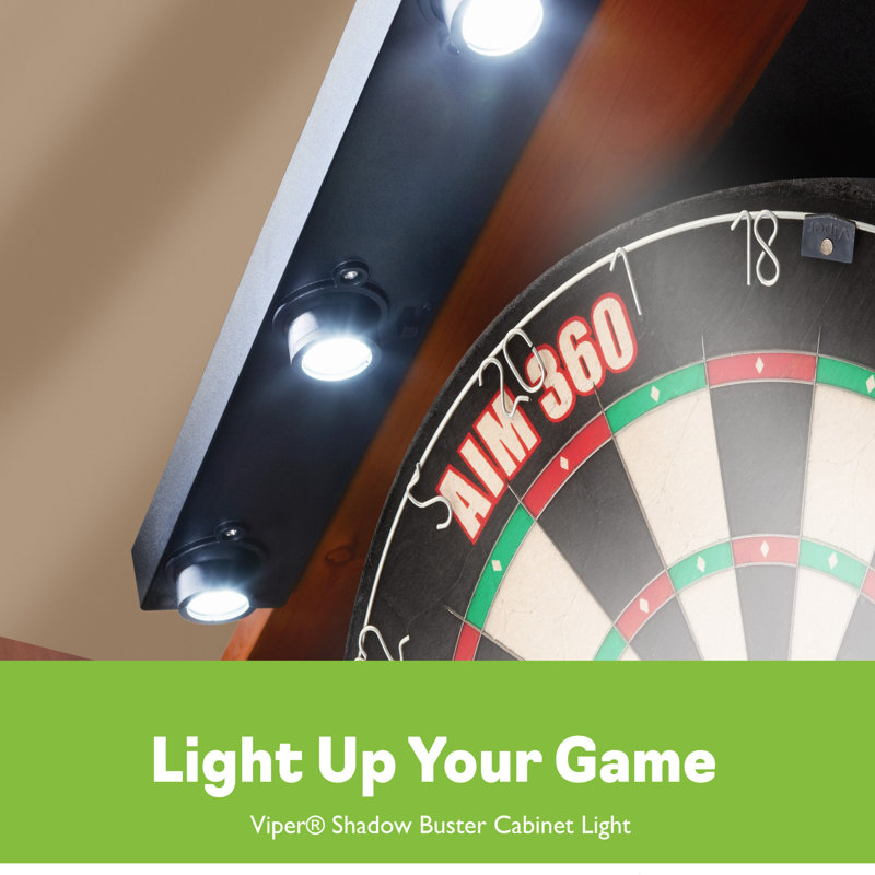 Viper Vault Deluxe Dartboard Cabinet with Integrated Pro Score, AIM 360 ...
