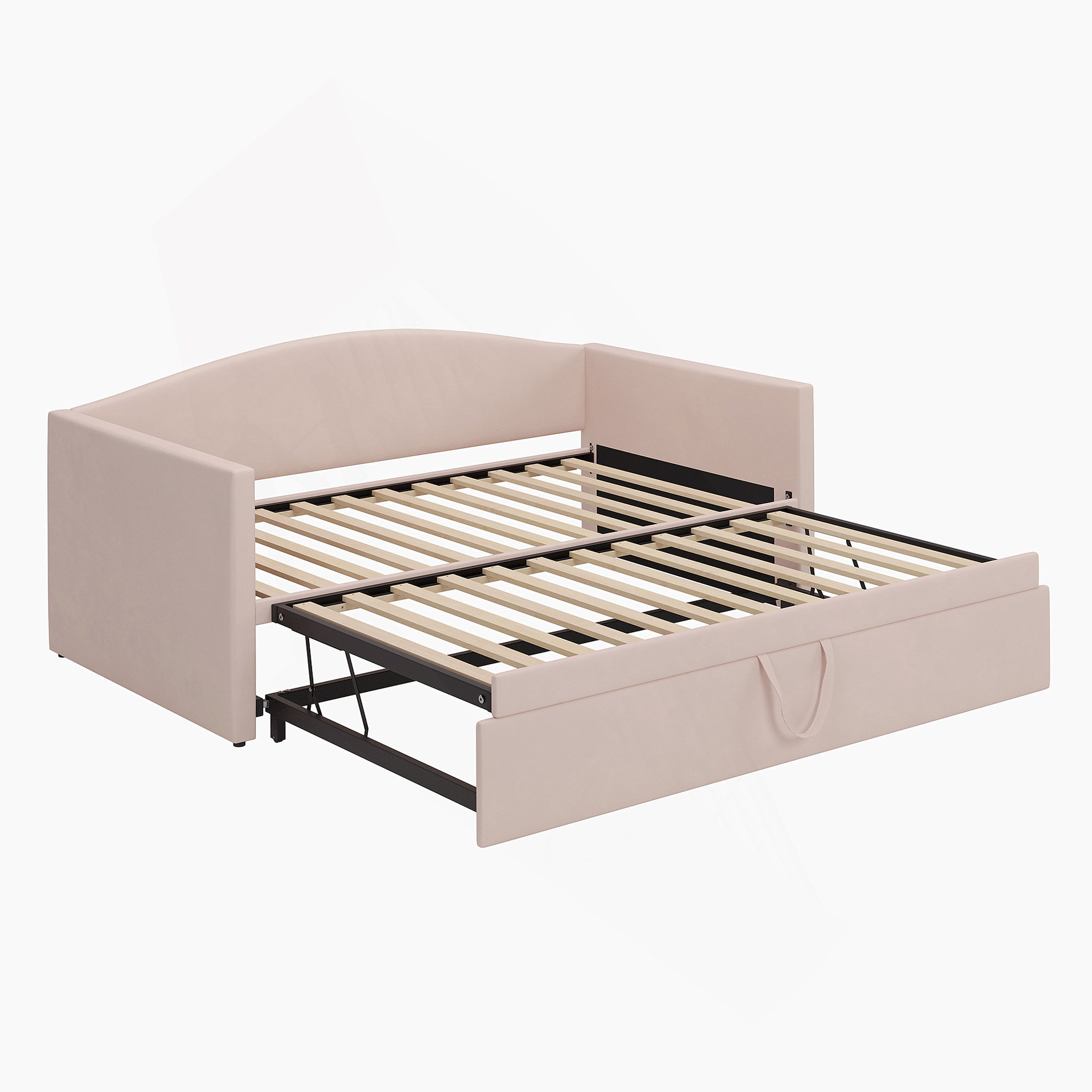 Red Barrel Studio® Upholstered Daybed Sofa Bed with Extended Pop Up ...
