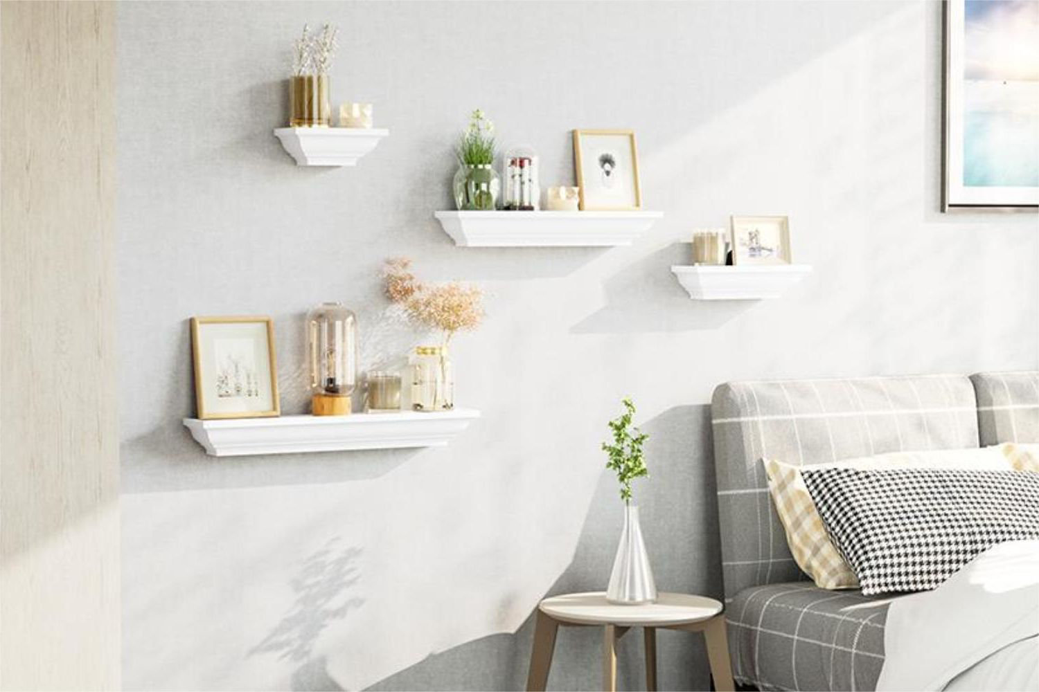 Red Barrel Studio® 4 Piece Solid Wood Floating Shelf | Wayfair