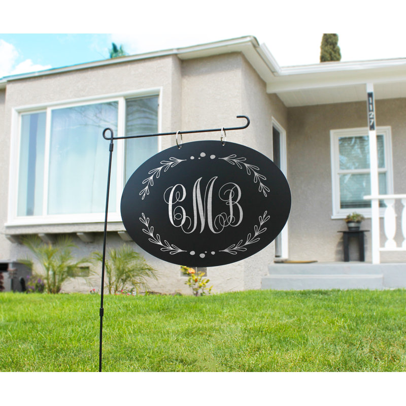 Etchey Oval Address Plaque Frame | Wayfair