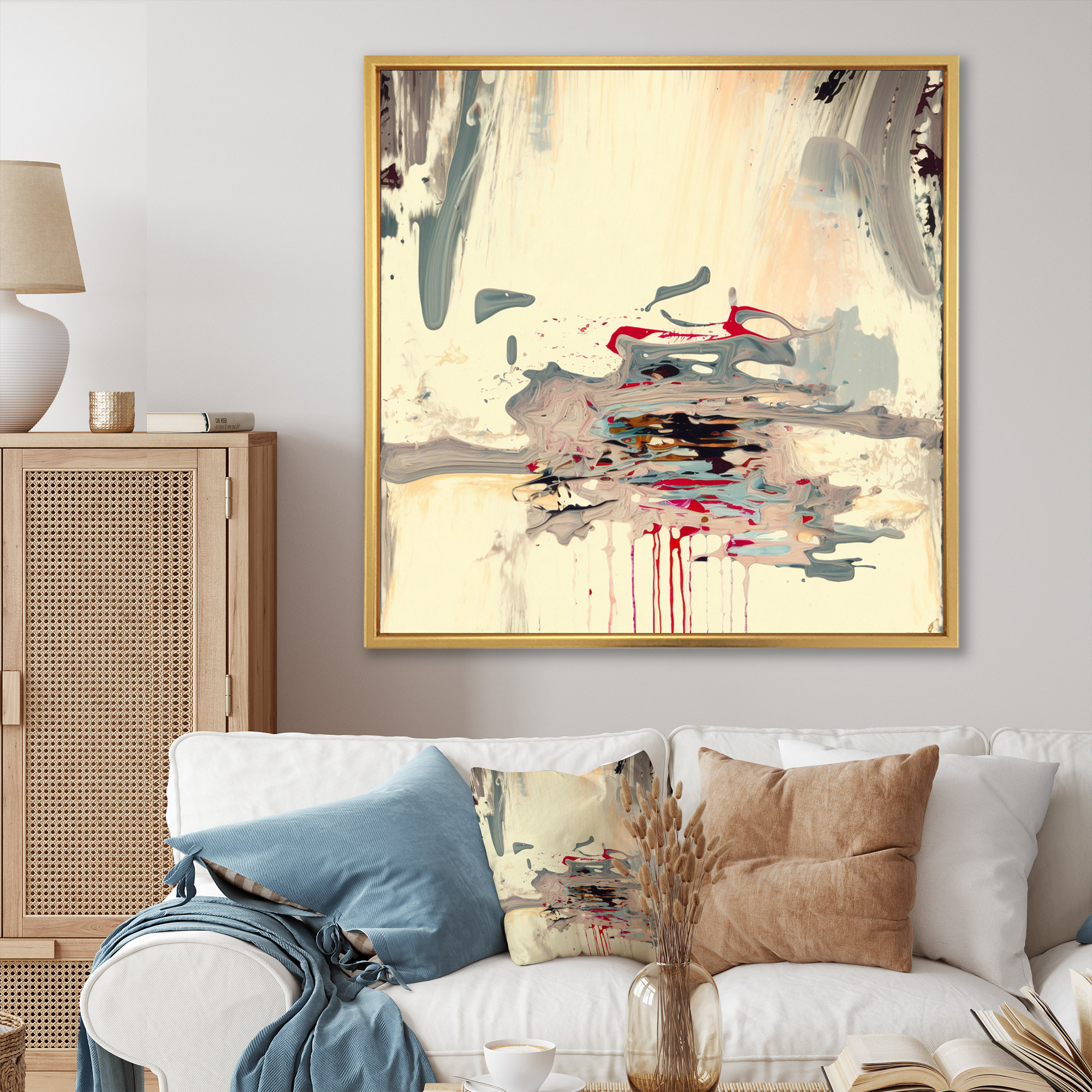 Wrought Studio Dancing Alone Minimal Abstract Painting - Abstract ...