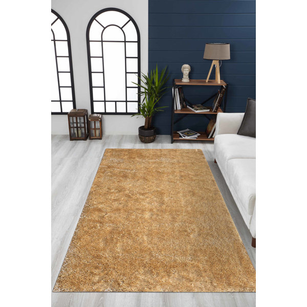 Ebern Designs ELSA PLUS 2X3 GOLD RUG | Wayfair